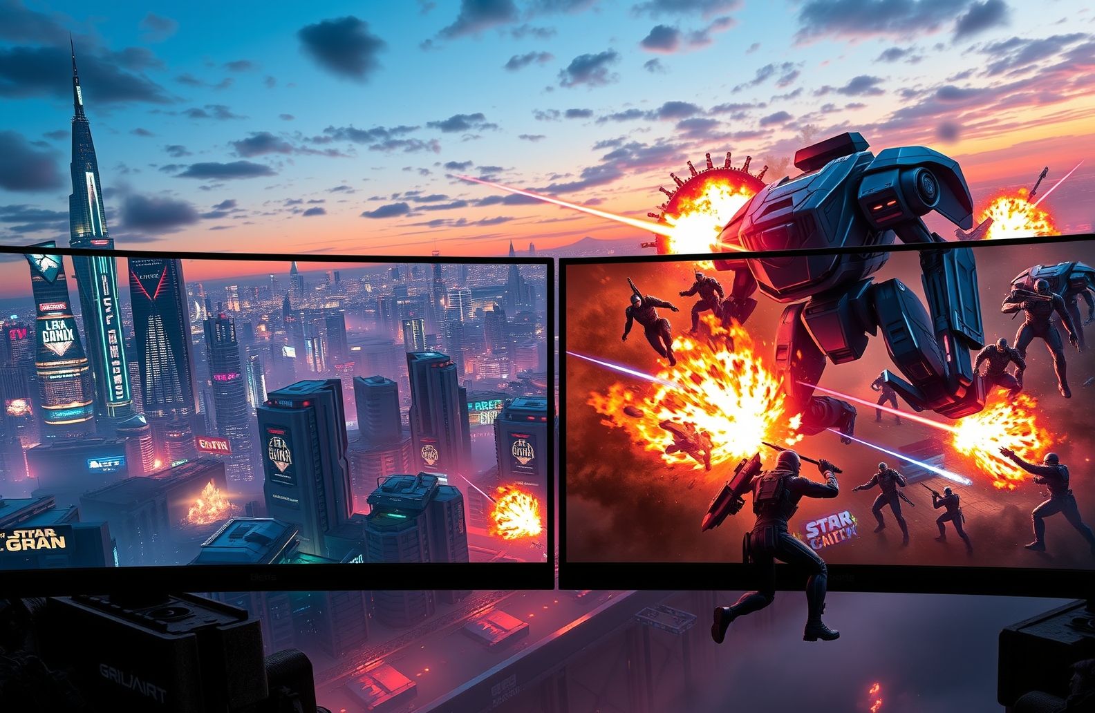 🔥 Free Download Dual Monitor Wallpaper Gaming by @choward | WallpaperSafari
