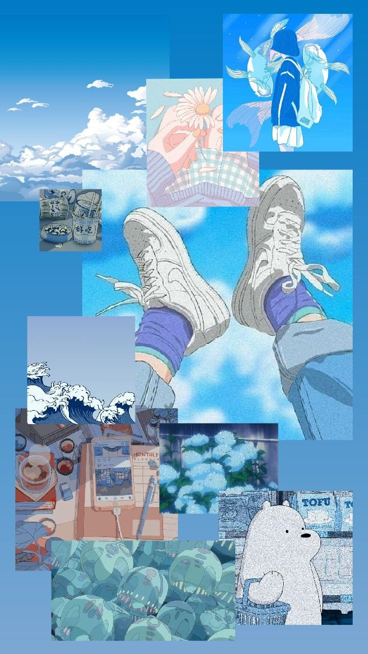 🔥 [40+] Blue Anime Aesthetic Wallpapers | WallpaperSafari