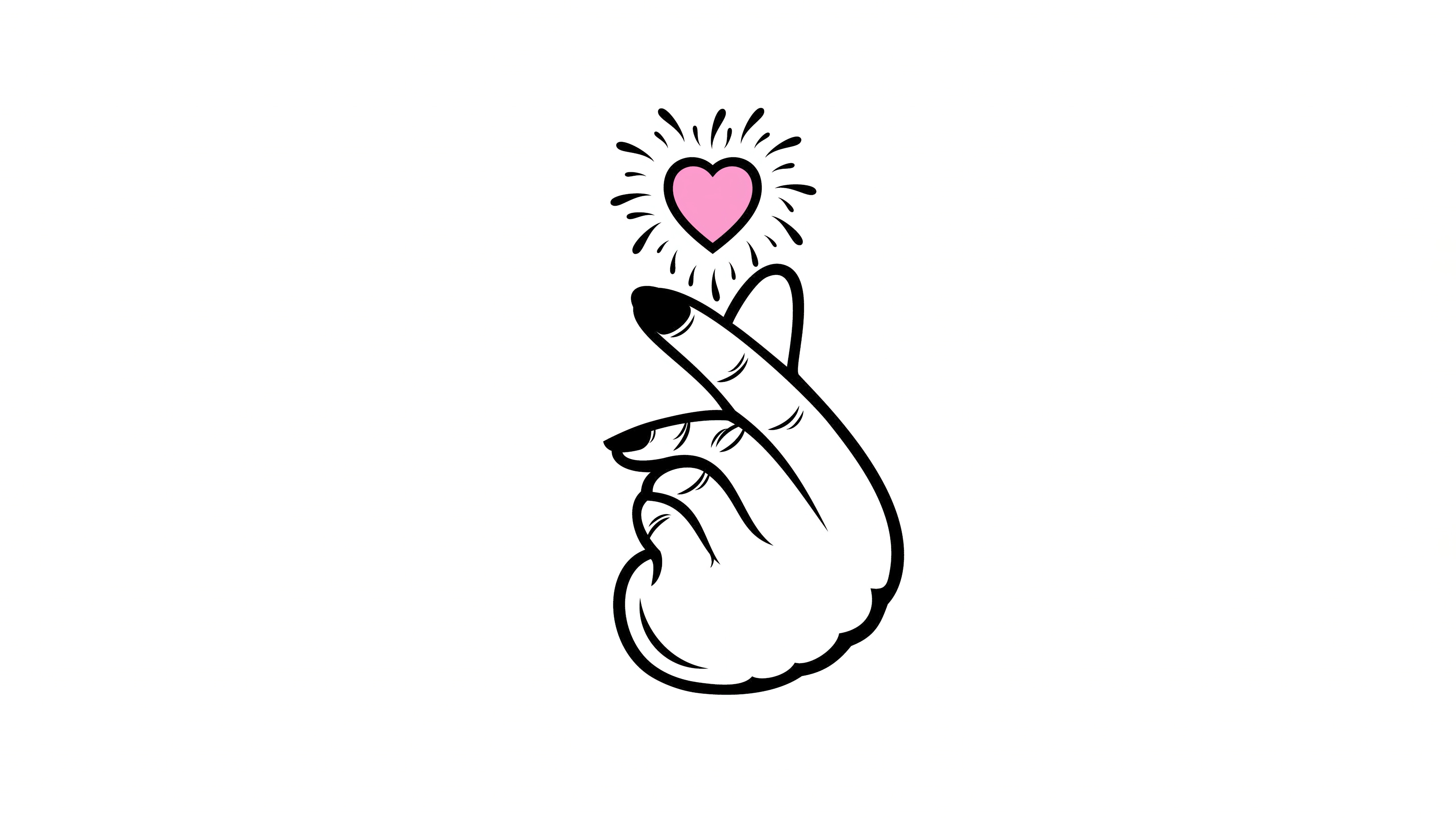 🔥 [70+] Finger Heart Wallpapers | WallpaperSafari