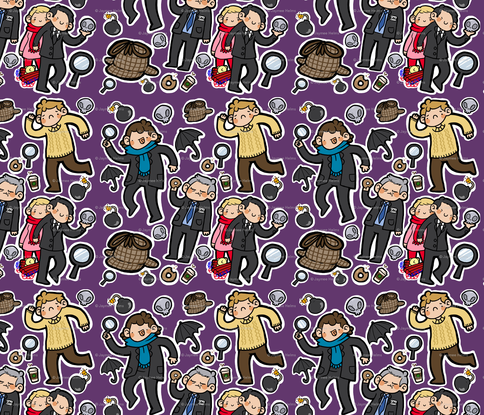 Sherlock Bbc Wallpaper Pattern