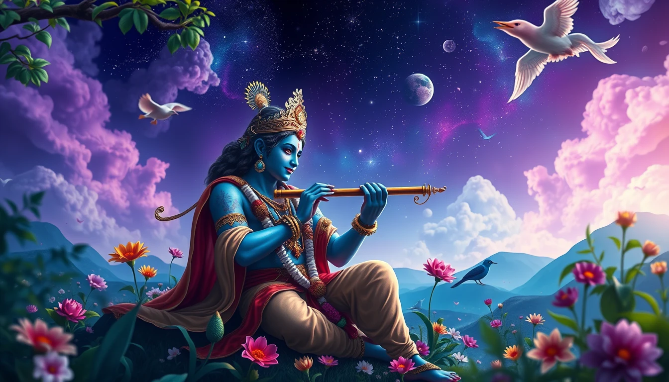 🔥 [50+] Krishna Wallpapers for Desktop | WallpaperSafari