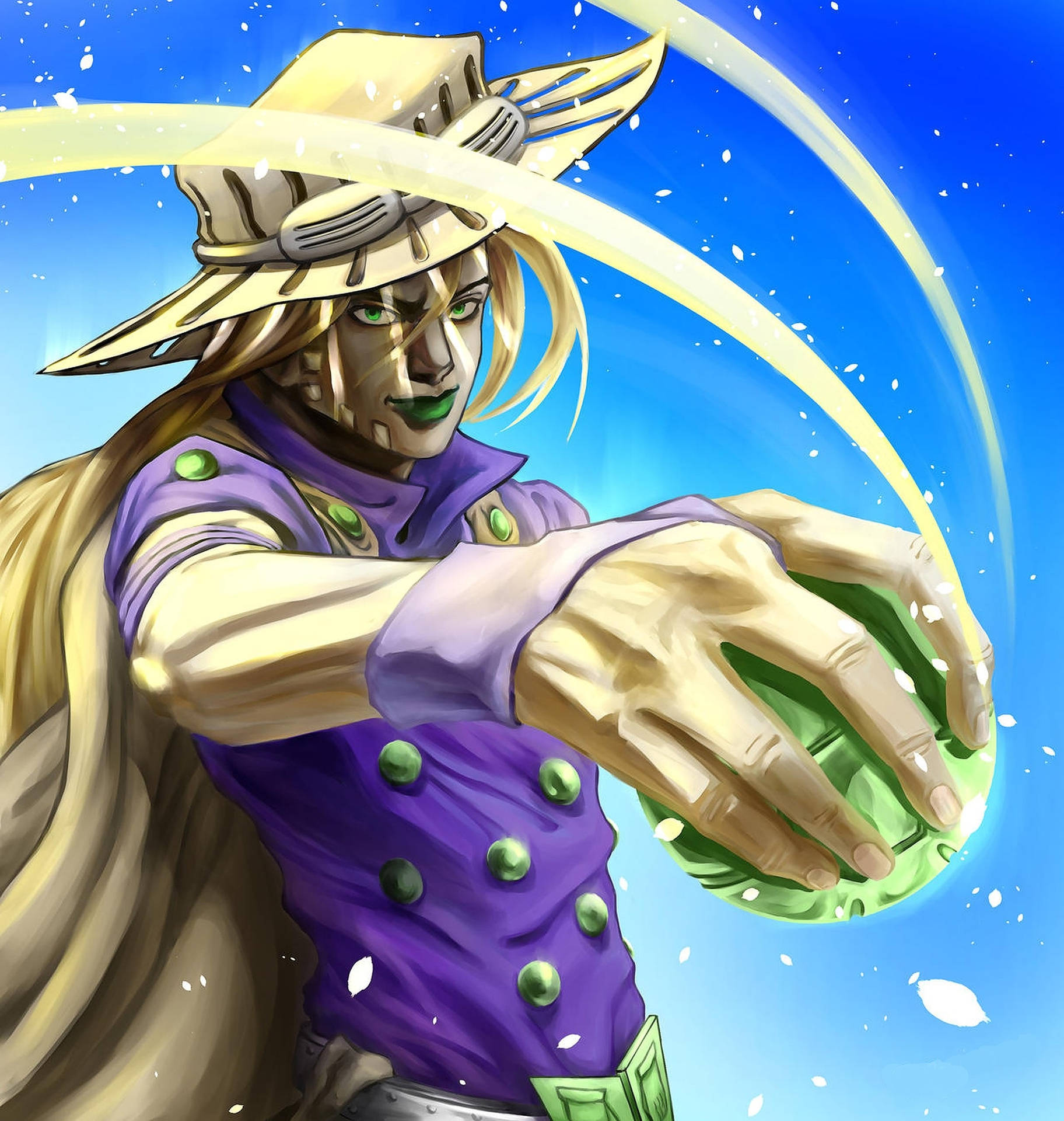 🔥 Free Download Gyro Zeppeli Clutching A Ball Wallpaper by @michaeldean ...