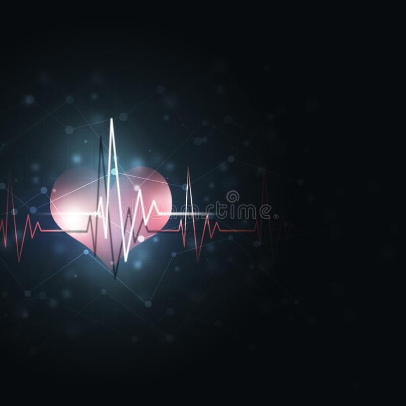 🔥 Free Download Heart Cardio Background Pulsating Rhythm Graph Abstract ...
