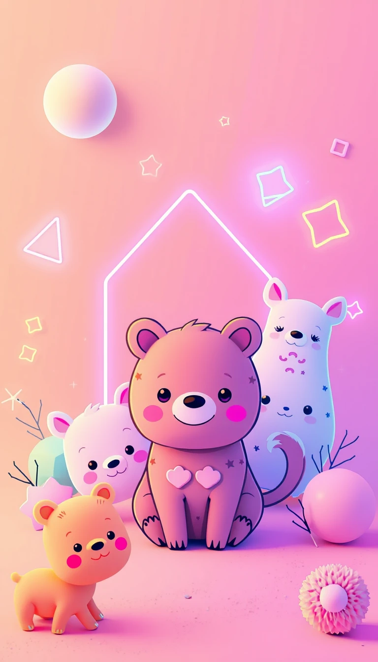 🔥 Free Download Aesthetic Cute Neon Wallpaper by @dbryan84 ...