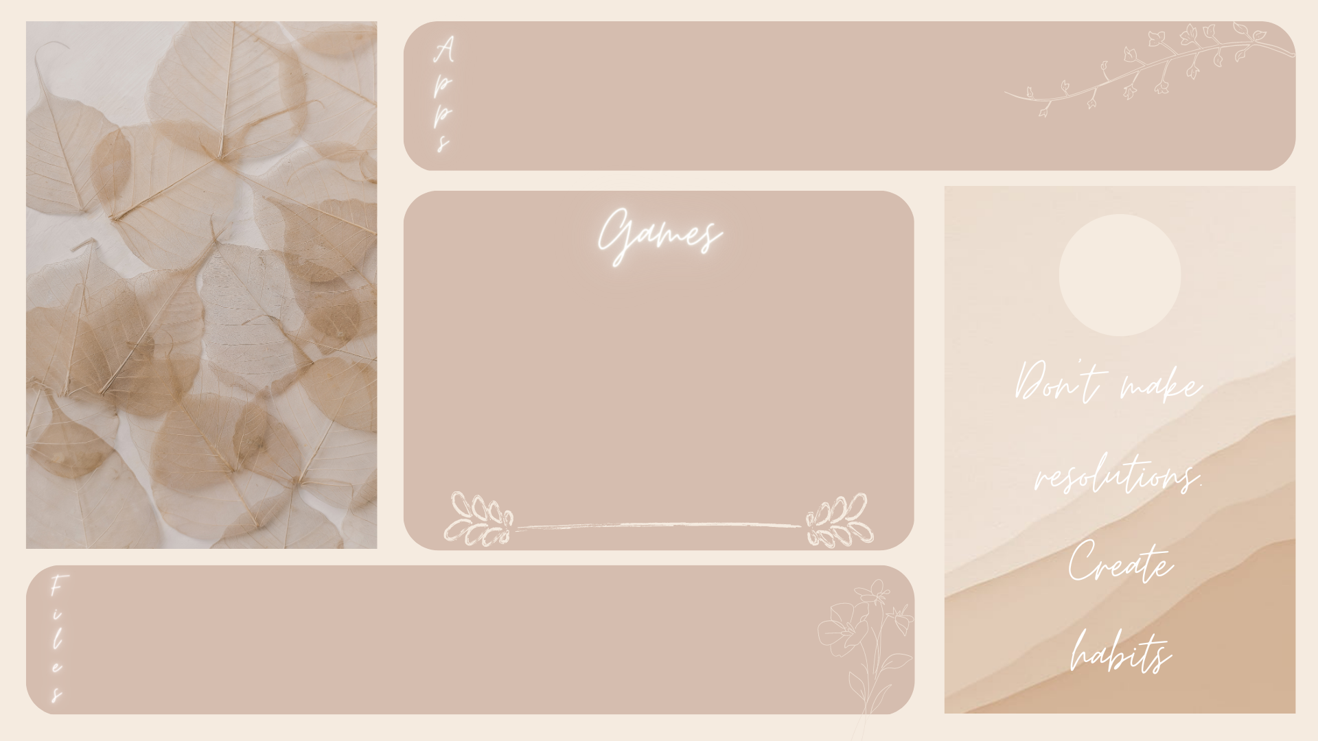 🔥 Free Download Beige Aesthetic Desktop Background Wallpaper by ...