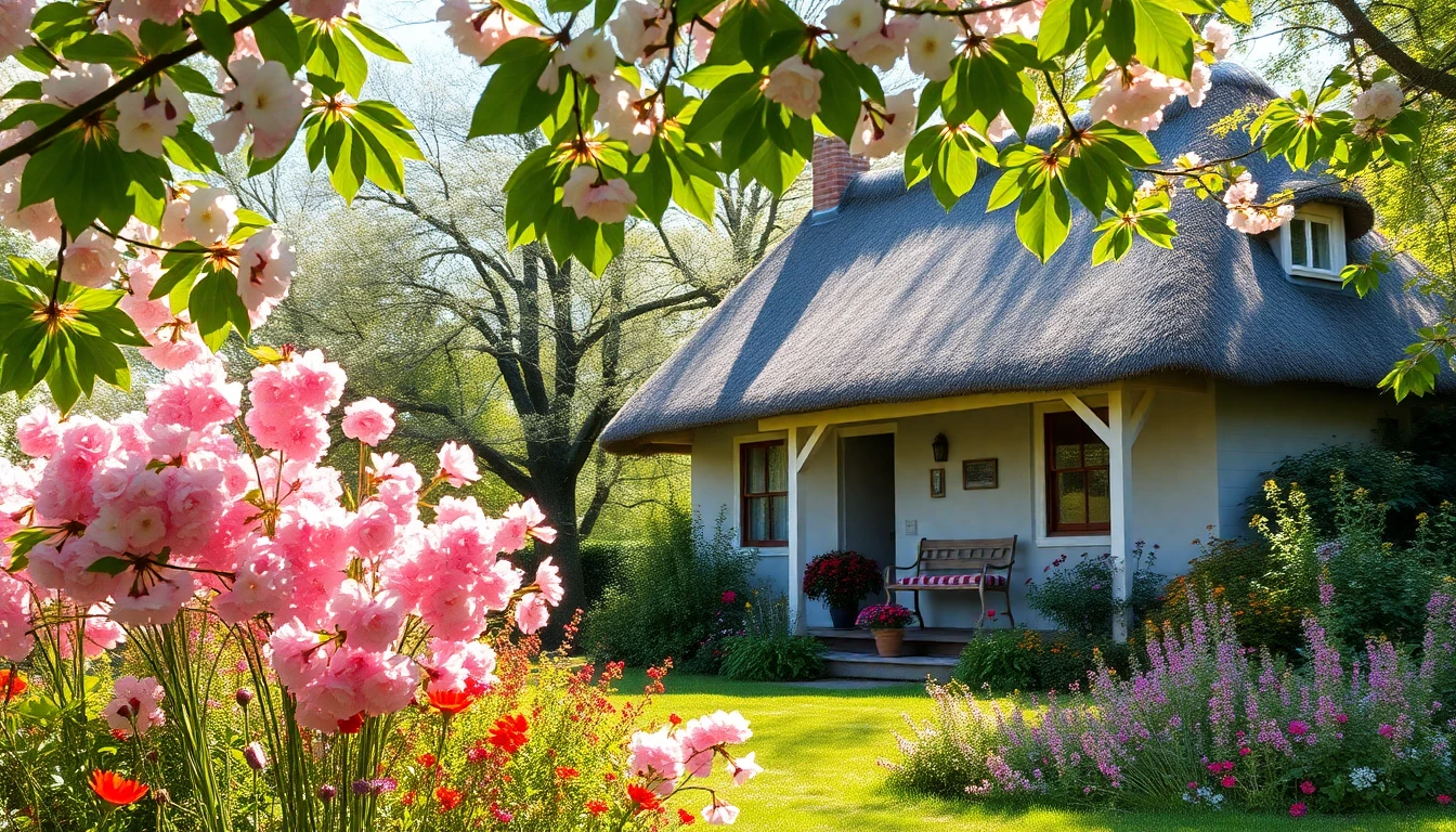 🔥 Free Download Springtime Cottage Wallpaper by @rebeccaperry ...