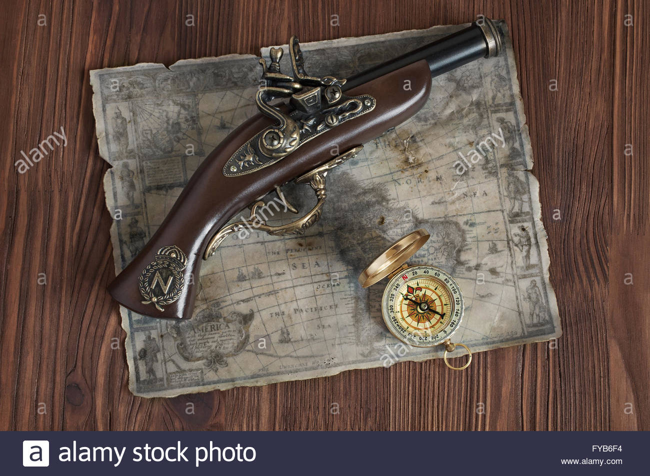 Free download Old hunting musket on a light wooden background with ...