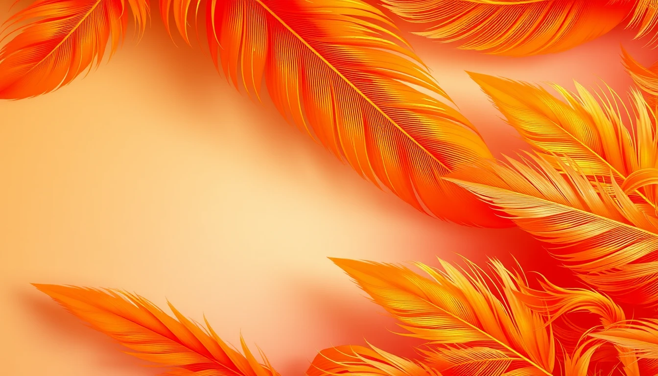 🔥 Free Download Orange Feather Wallpaper by @timothyf19 | WallpaperSafari