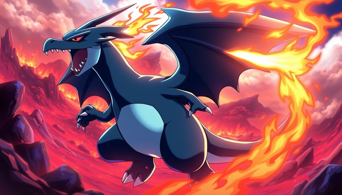 Shiny Mega Charizard Y Wallpaper