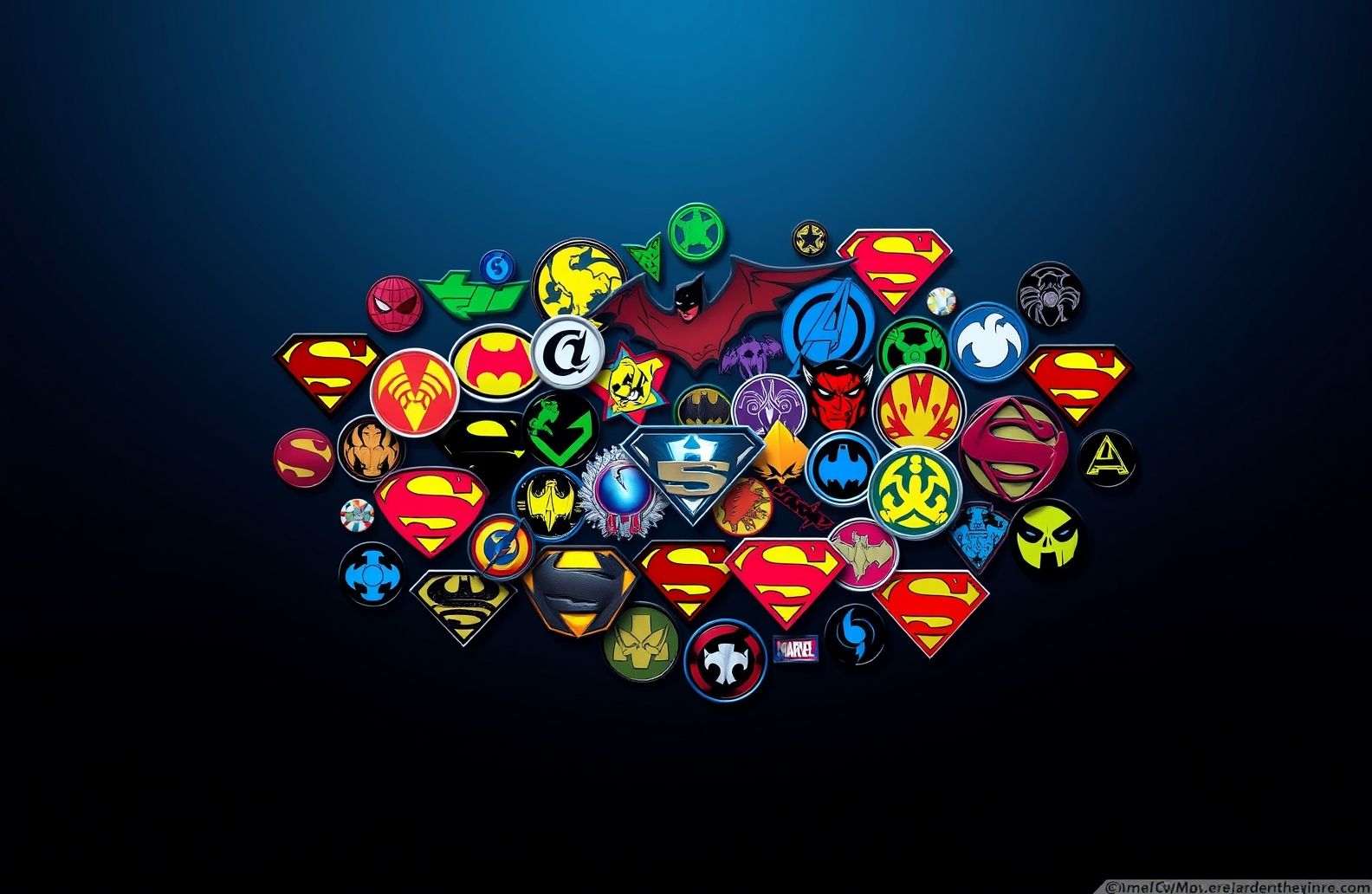 Superhero Logos Wallpaper Here