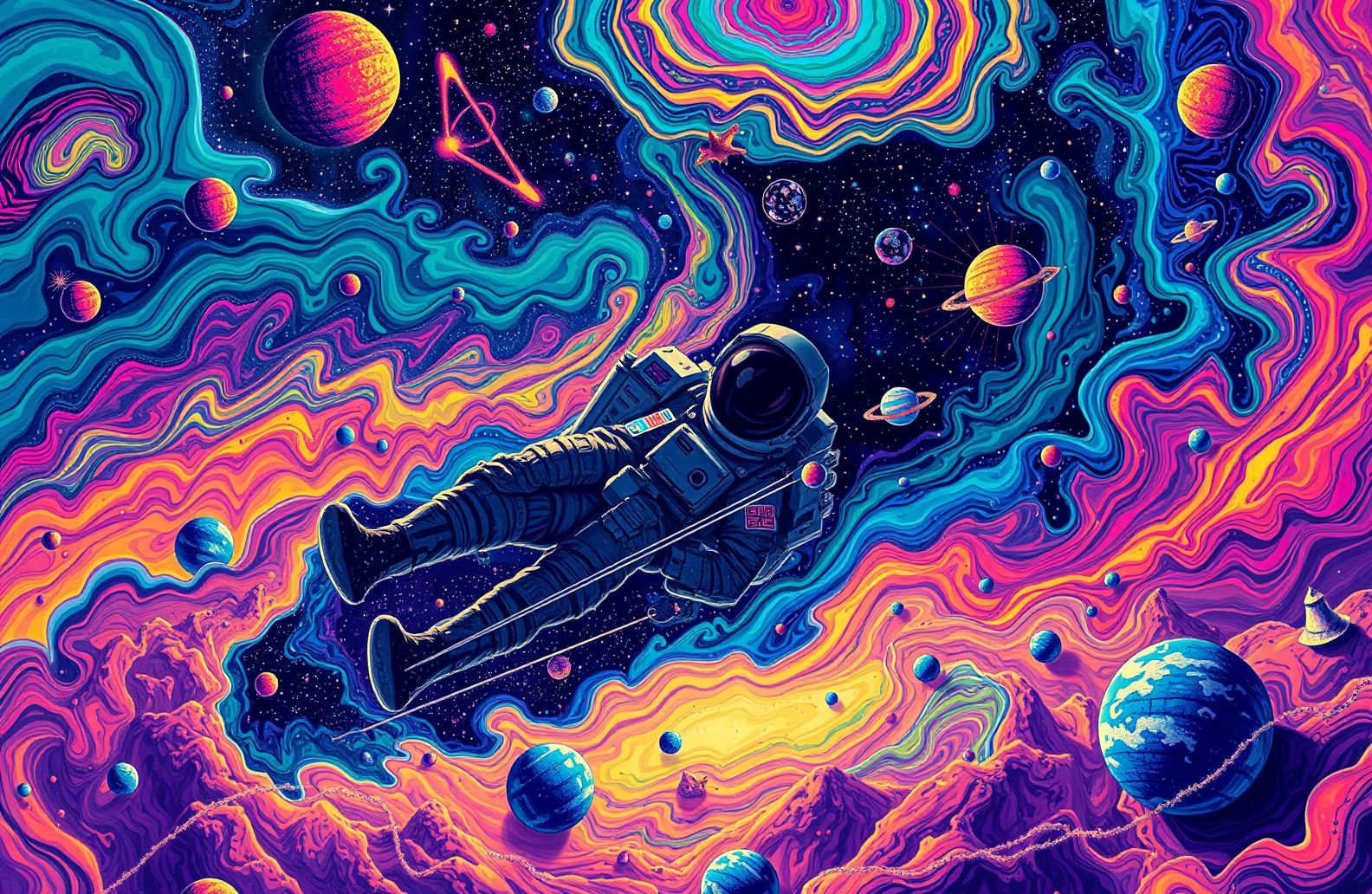 🔥 Free Download Psychedelic Astronaut Wallpaper by @leahr93 | WallpaperSafari