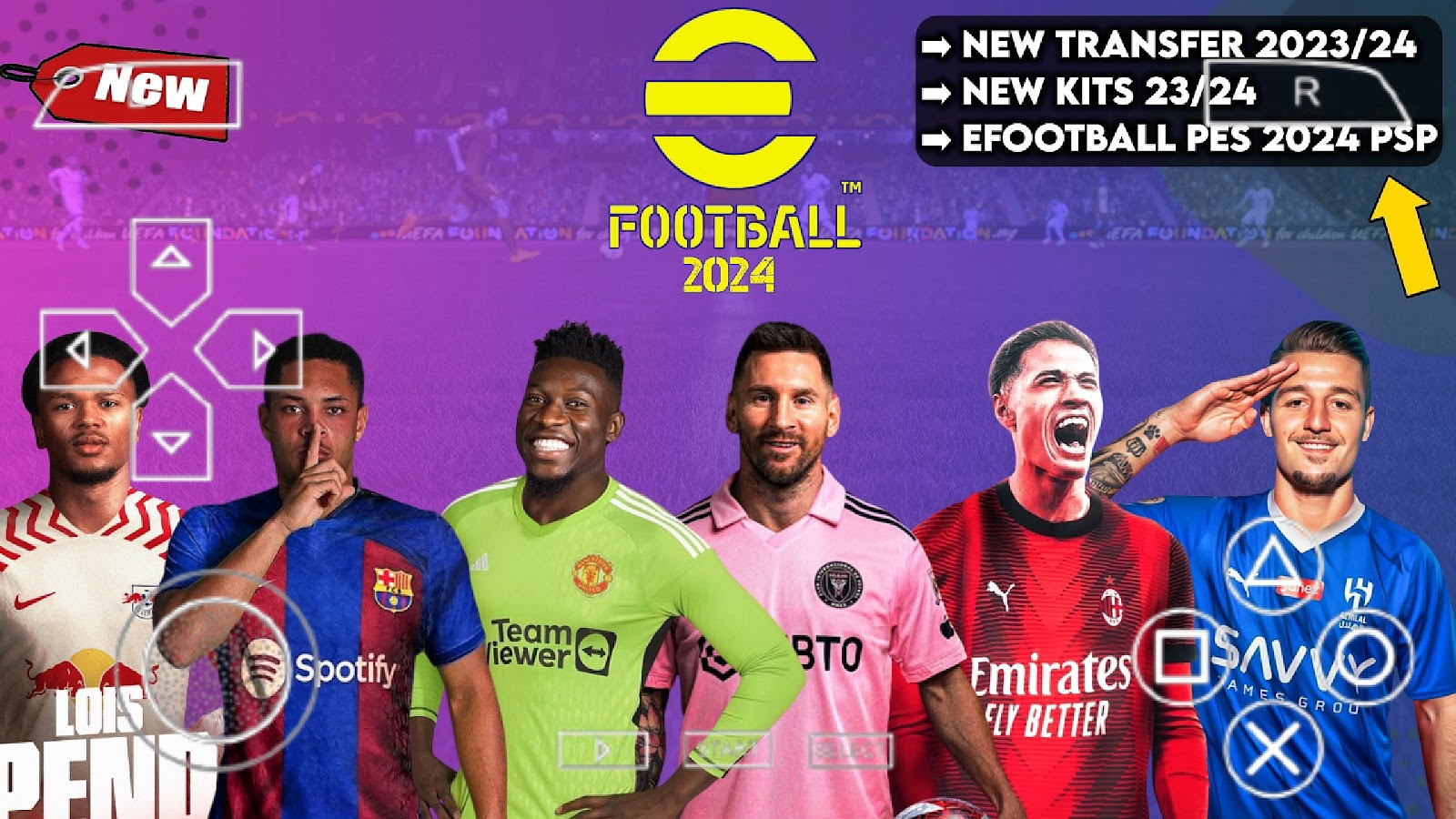 🔥 Free Download Efootball Pes Ppsspp Europeus Elencos E Kits Atualizado ...