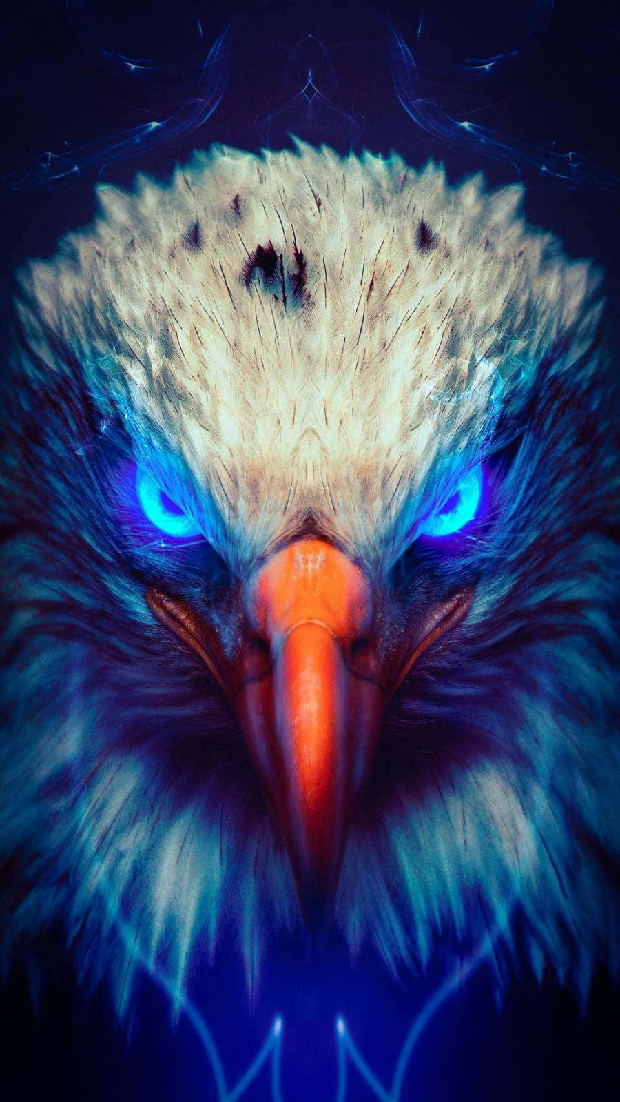 🔥 Free Download Neon Eagle Iphone Wallpaper by @jrussell49 ...