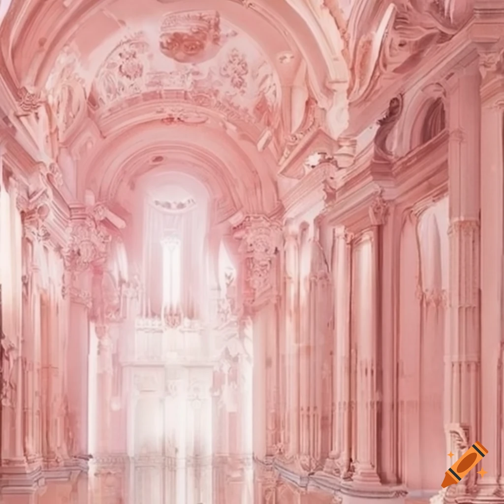 🔥 Free Download Pink Gold And White Castle Aesthetic Wallpaper by ...