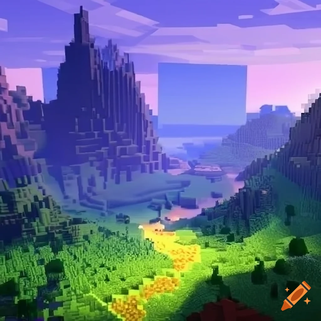 🔥 Free Download Minecraft Landscape Art Wallpaper Collection by ...