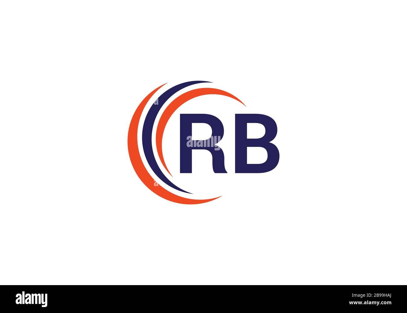 🔥 Free download R B RB Initial Letter Logo design vector template ...