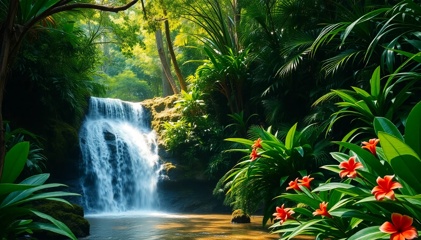 🔥 Free Download Rainforest Waterfall Wallpaper by @lorichang ...