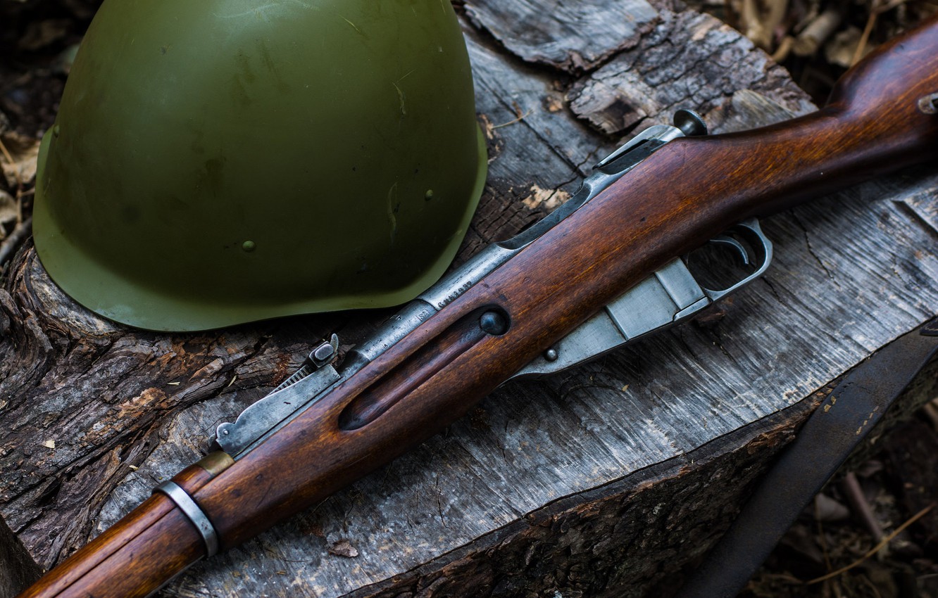🔥 Free Download Wallpaper Weapons Rifle Helmet Mosin Image For Desktop ...