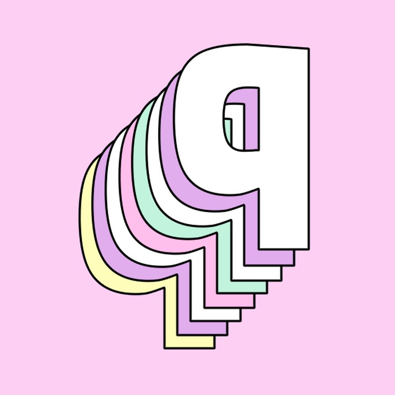 🔥 Free Download Retro Letter Q Typography Font Image Wallpaper by ...