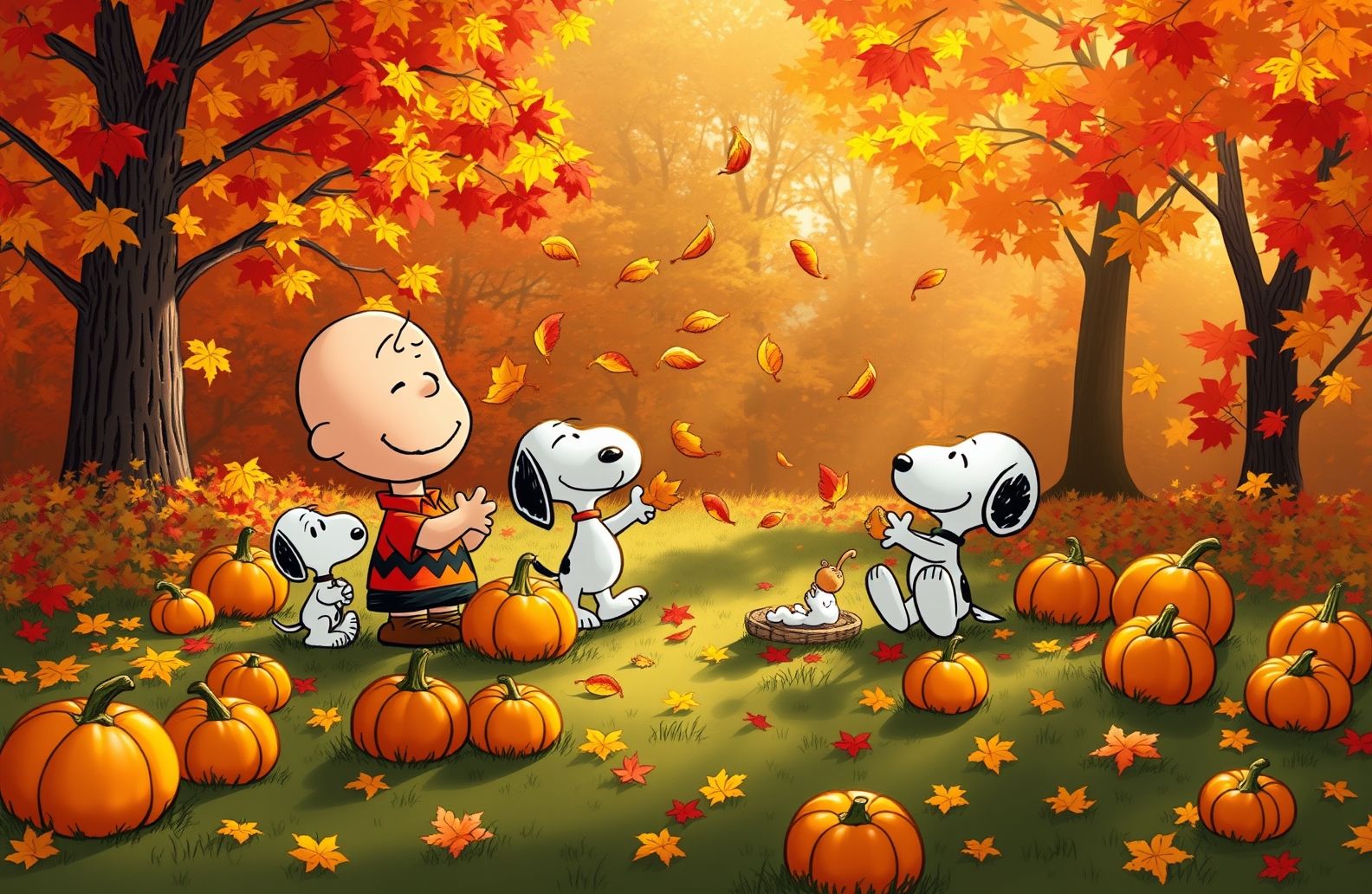 🔥 Free Download Peanuts Autumn Wallpaper by @stacywilliams ...
