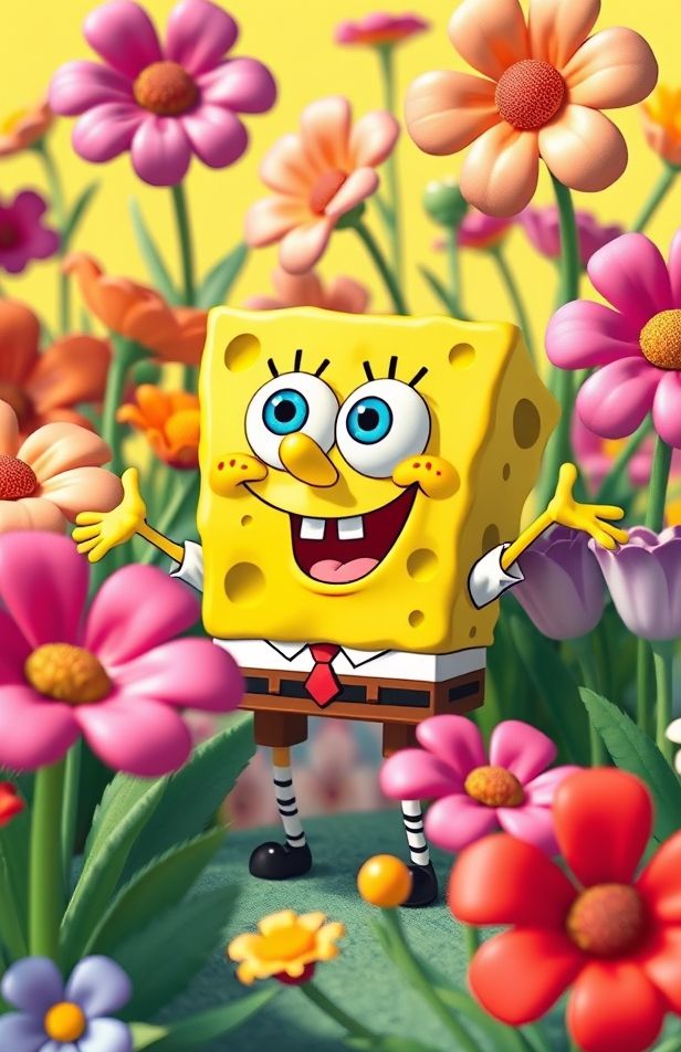 🔥 Free Download Spongebob Flower Background by @kmurphy | WallpaperSafari