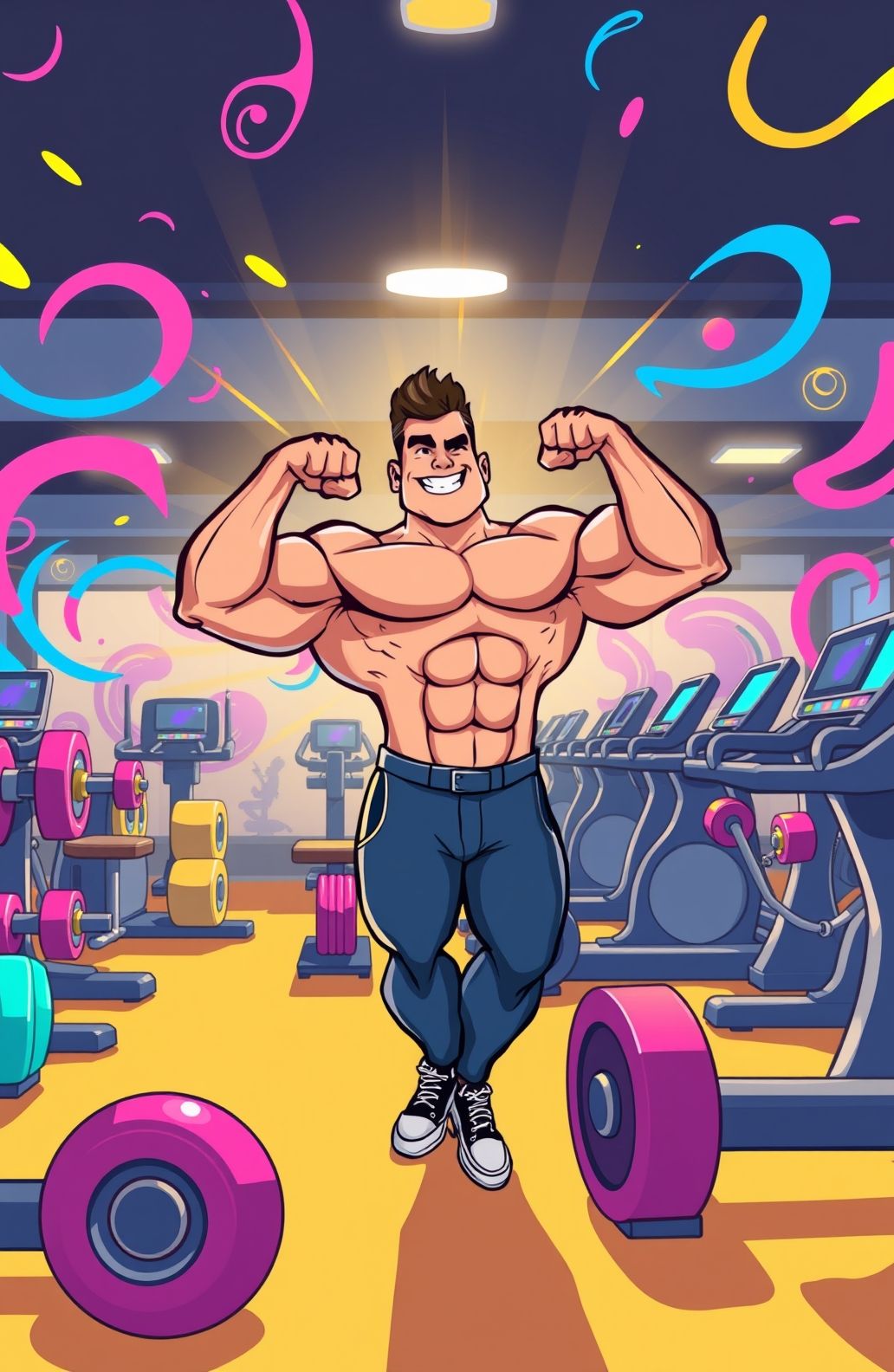 🔥 Free Download Cartoon Bodybuilding Wallpaper by @rleon18 ...