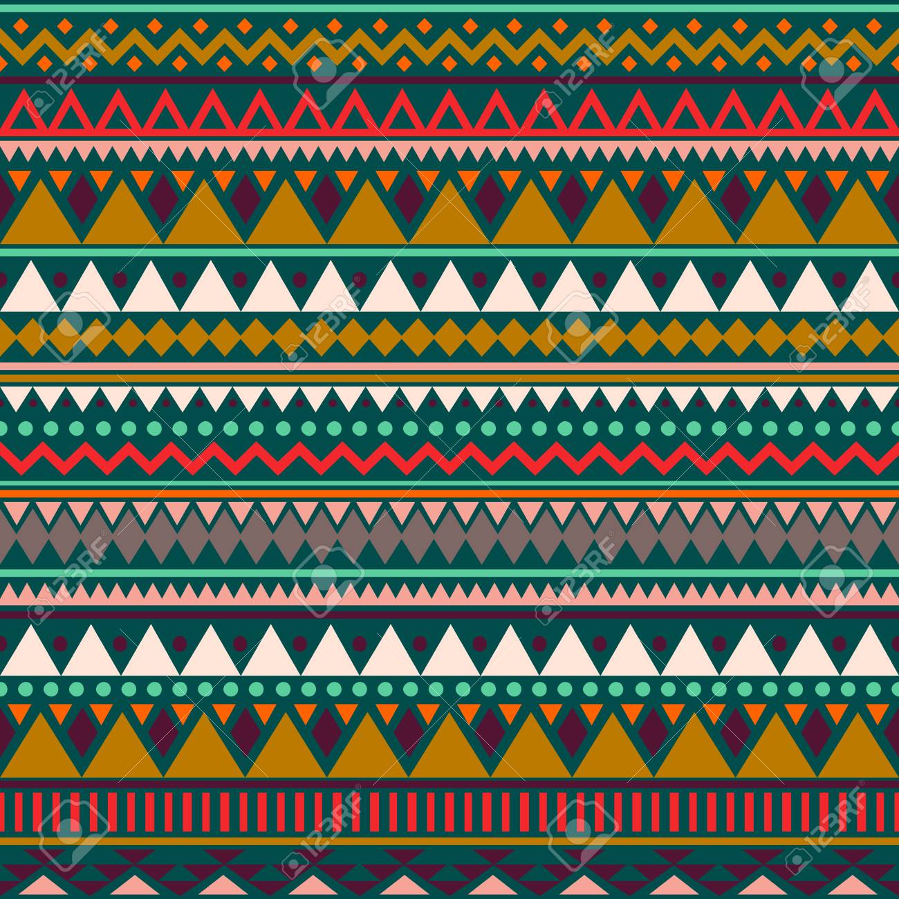 Indian Tribal Patterns Wallpaper