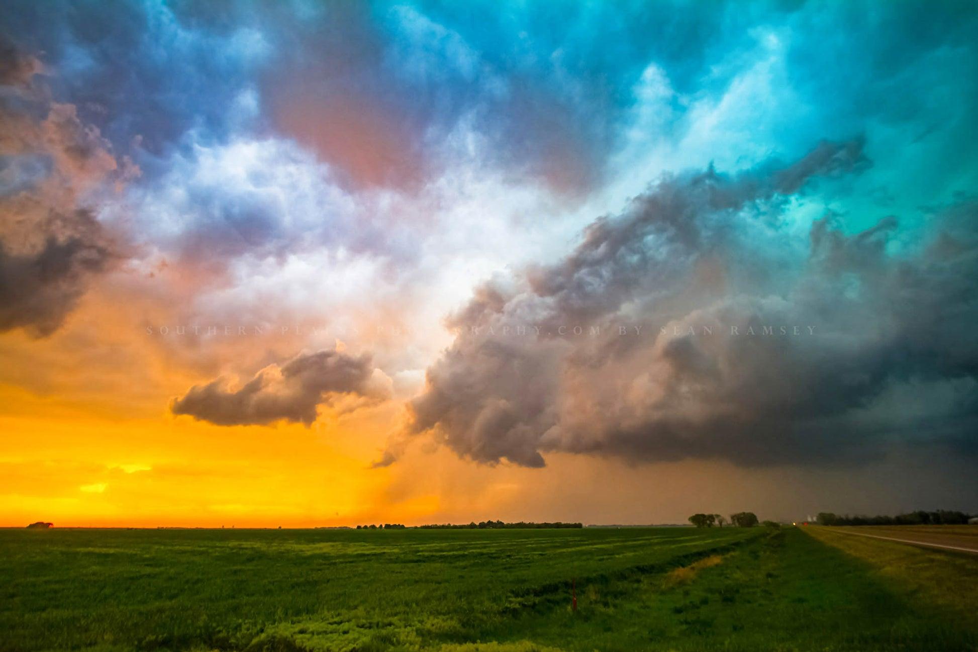 🔥 Free Download Storm Photo Print Stormy Sky At Sunset Picture Kansas ...