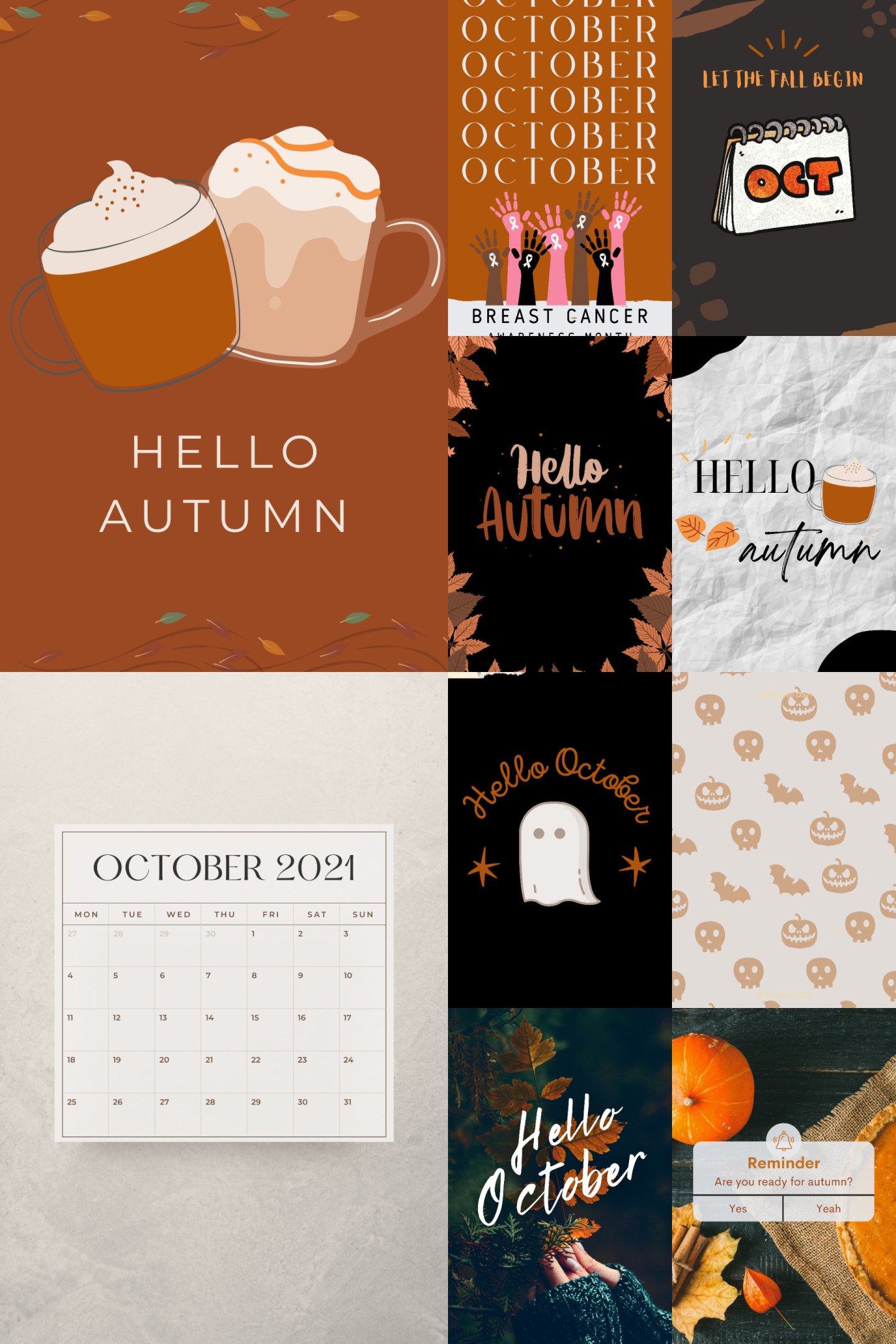 🔥 Free Download Cute Fall October Wallpaper by @leslielyons ...