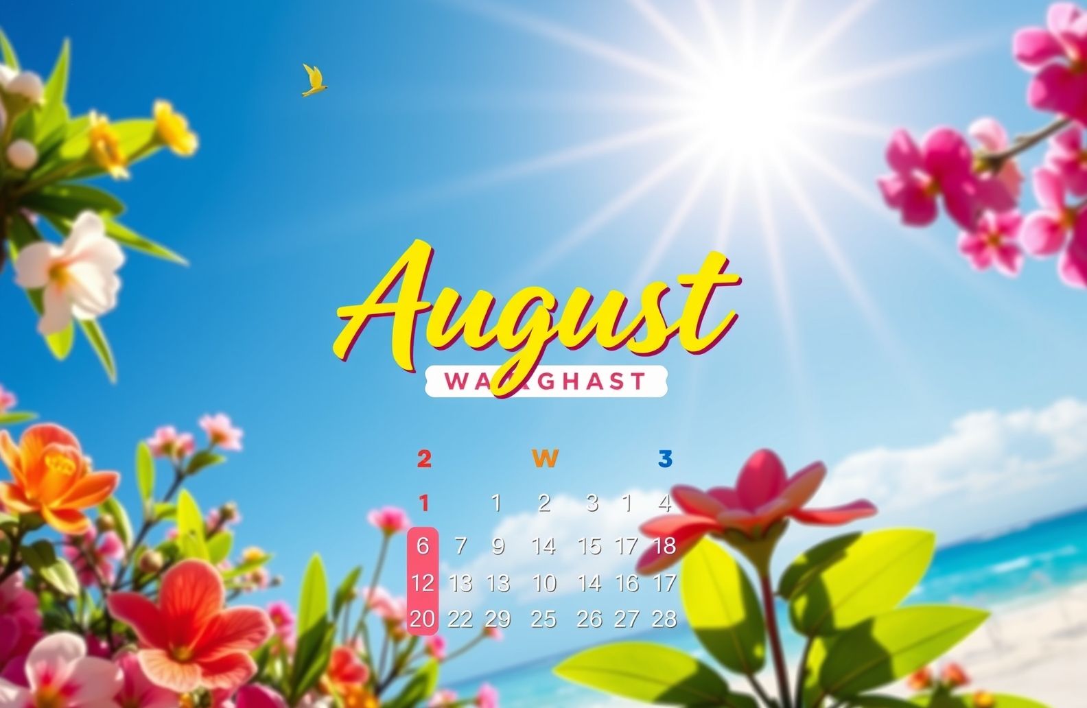 🔥 Free Download Printable August Calendars by @pfreeman | WallpaperSafari