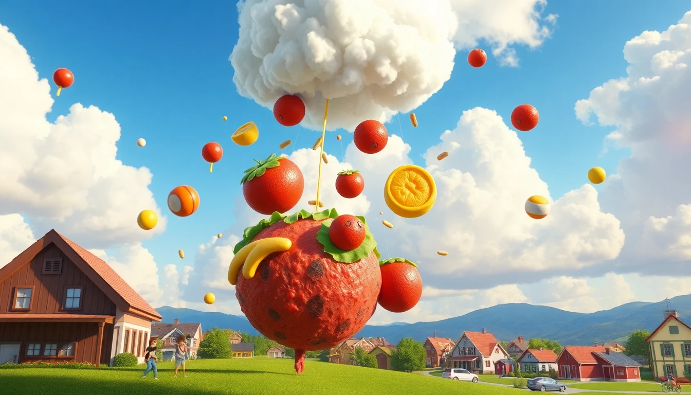 🔥 Free Download Cloudy With A Chance Of Meatballs Wallpaper by ...