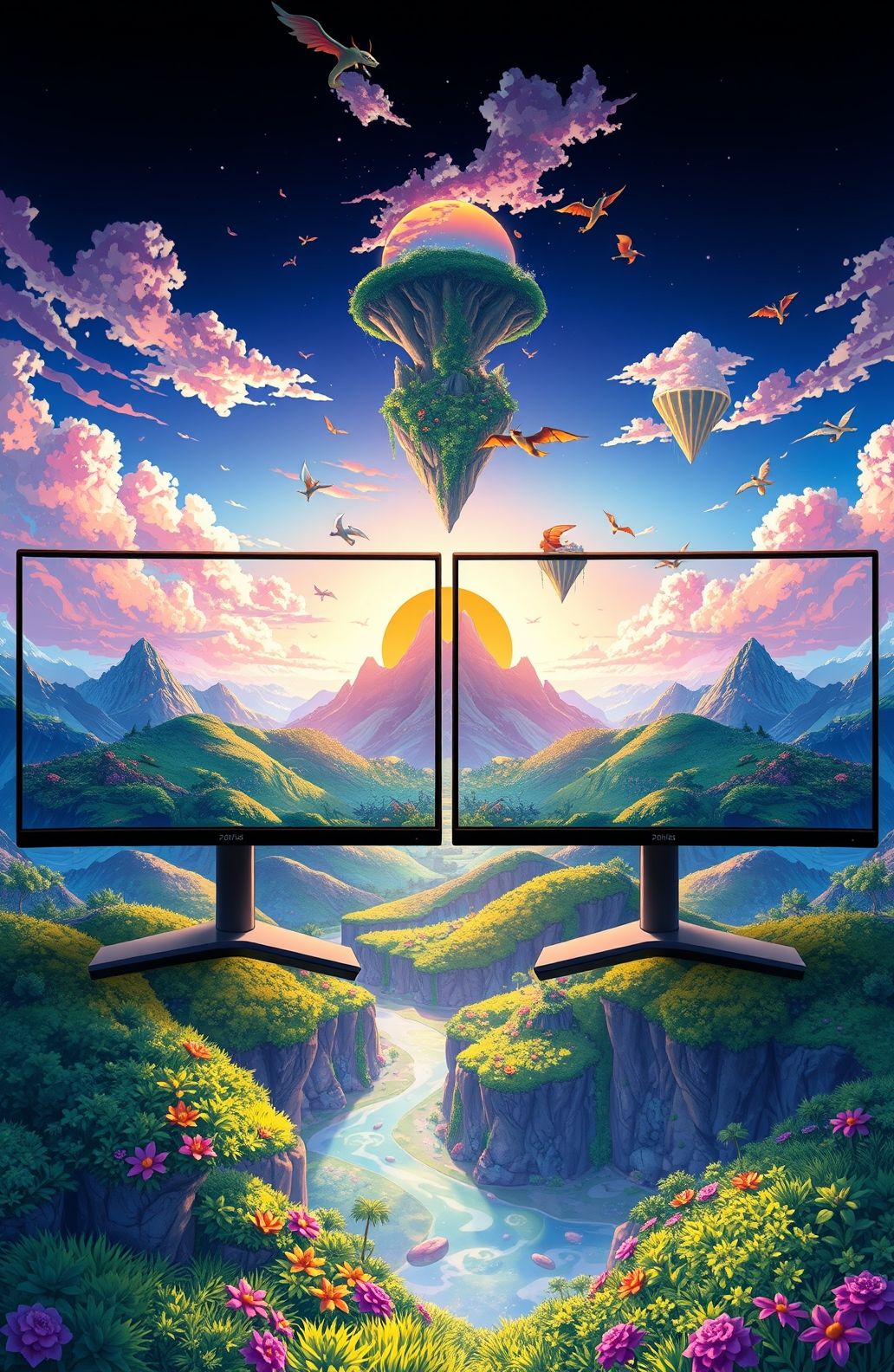 🔥 Free Download Dual Monitor Anime Wallpaper by @jamesdunn ...