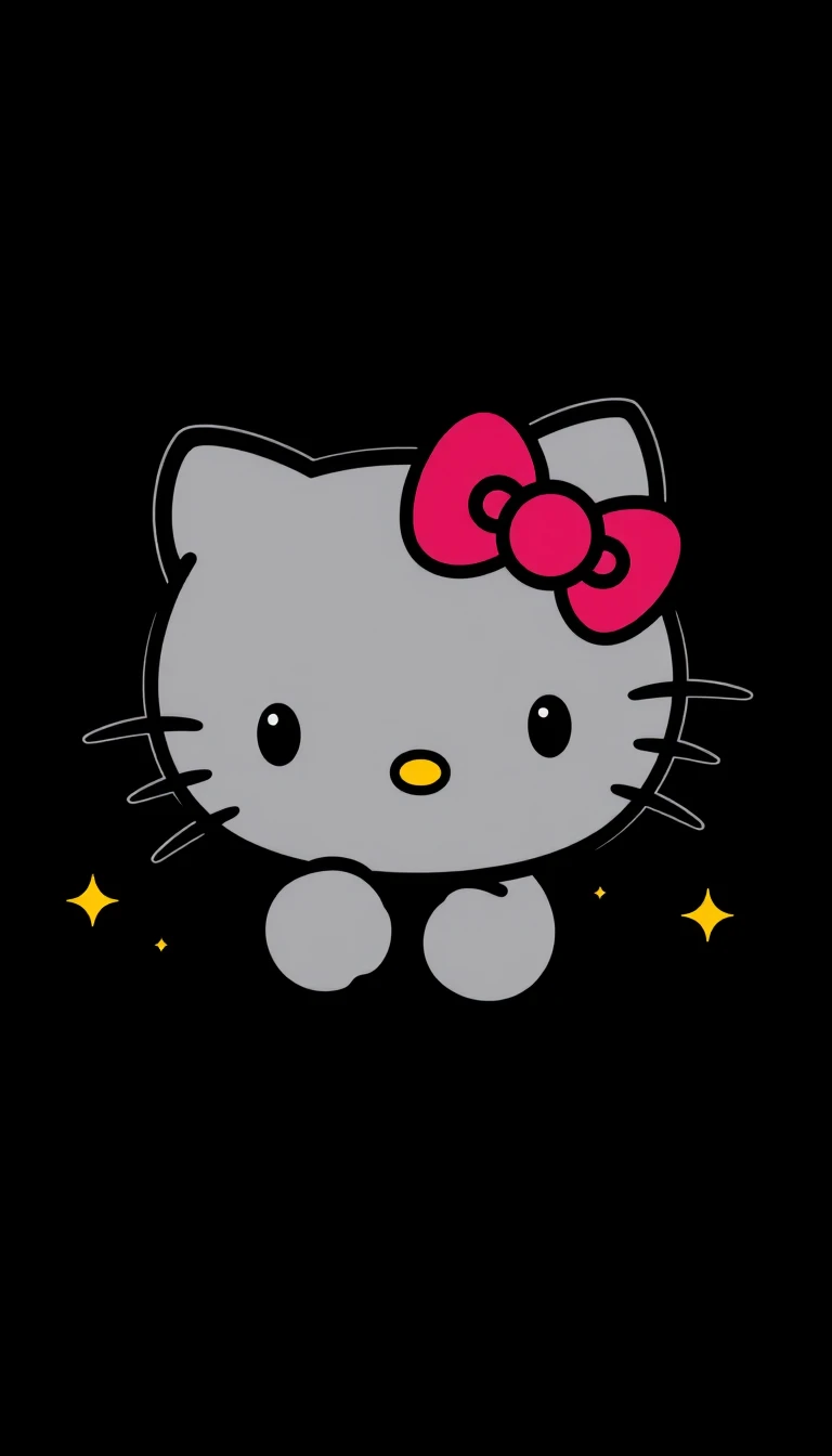 🔥 Free Download Hello Kitty Black Background by @dsimpson | WallpaperSafari