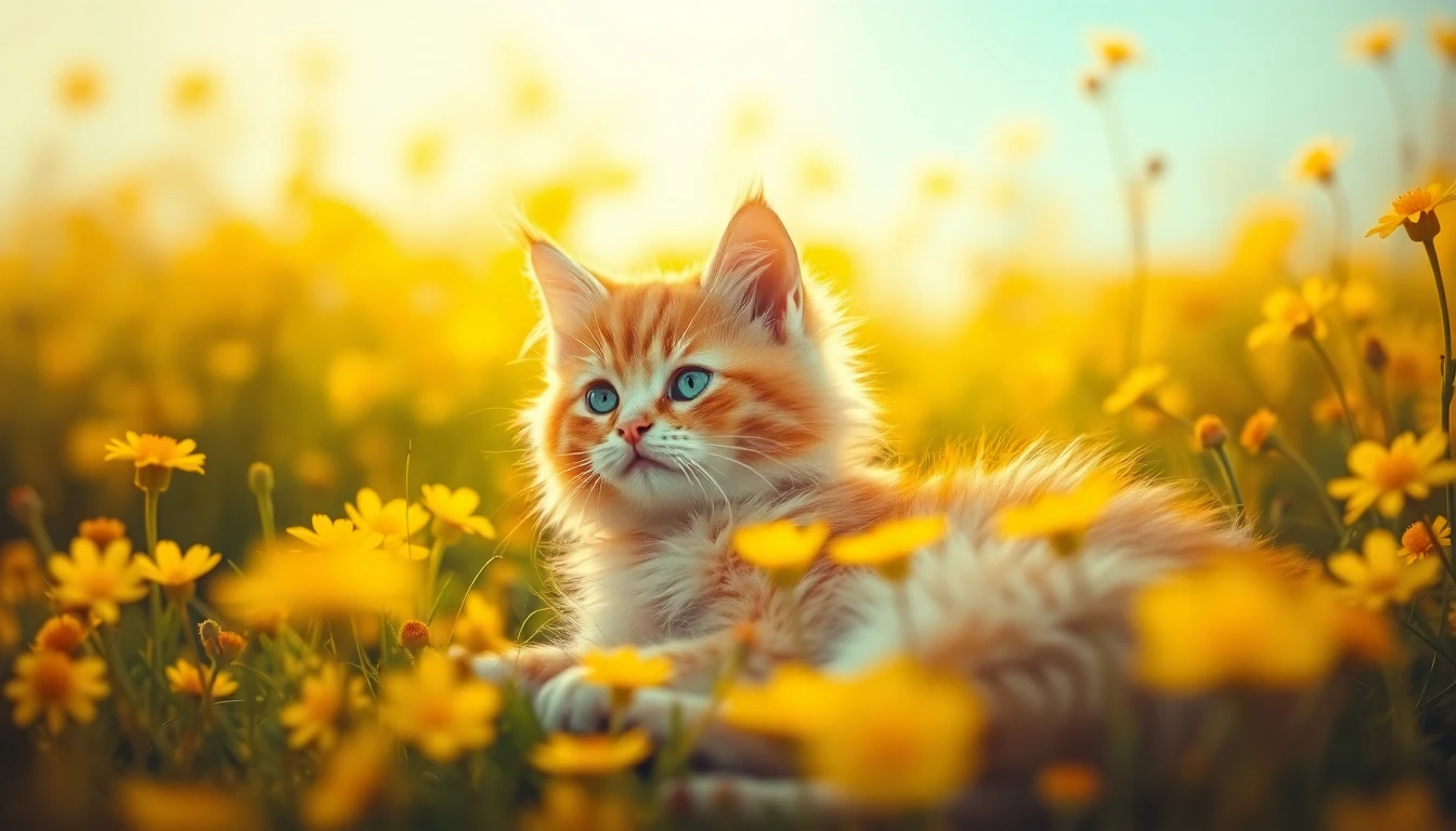 🔥 [20+] Yellow Aesthetic Cat Wallpapers | WallpaperSafari