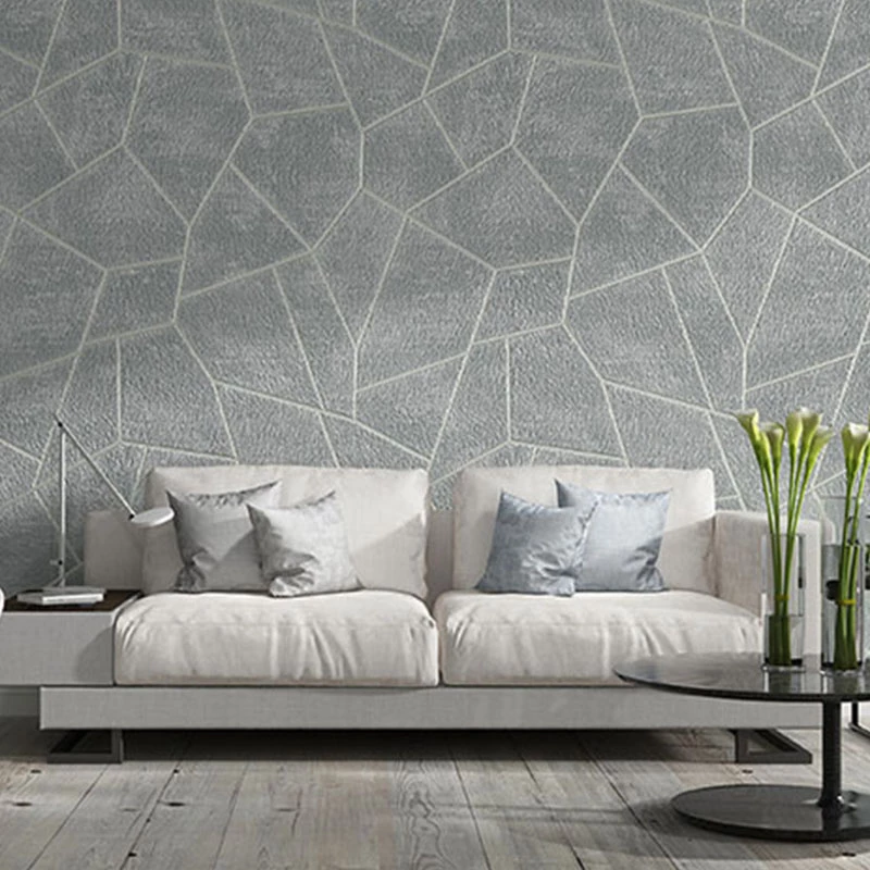 🔥 Free download Modern Simple Wallpaper 3d Geometric Flocking Non woven ...