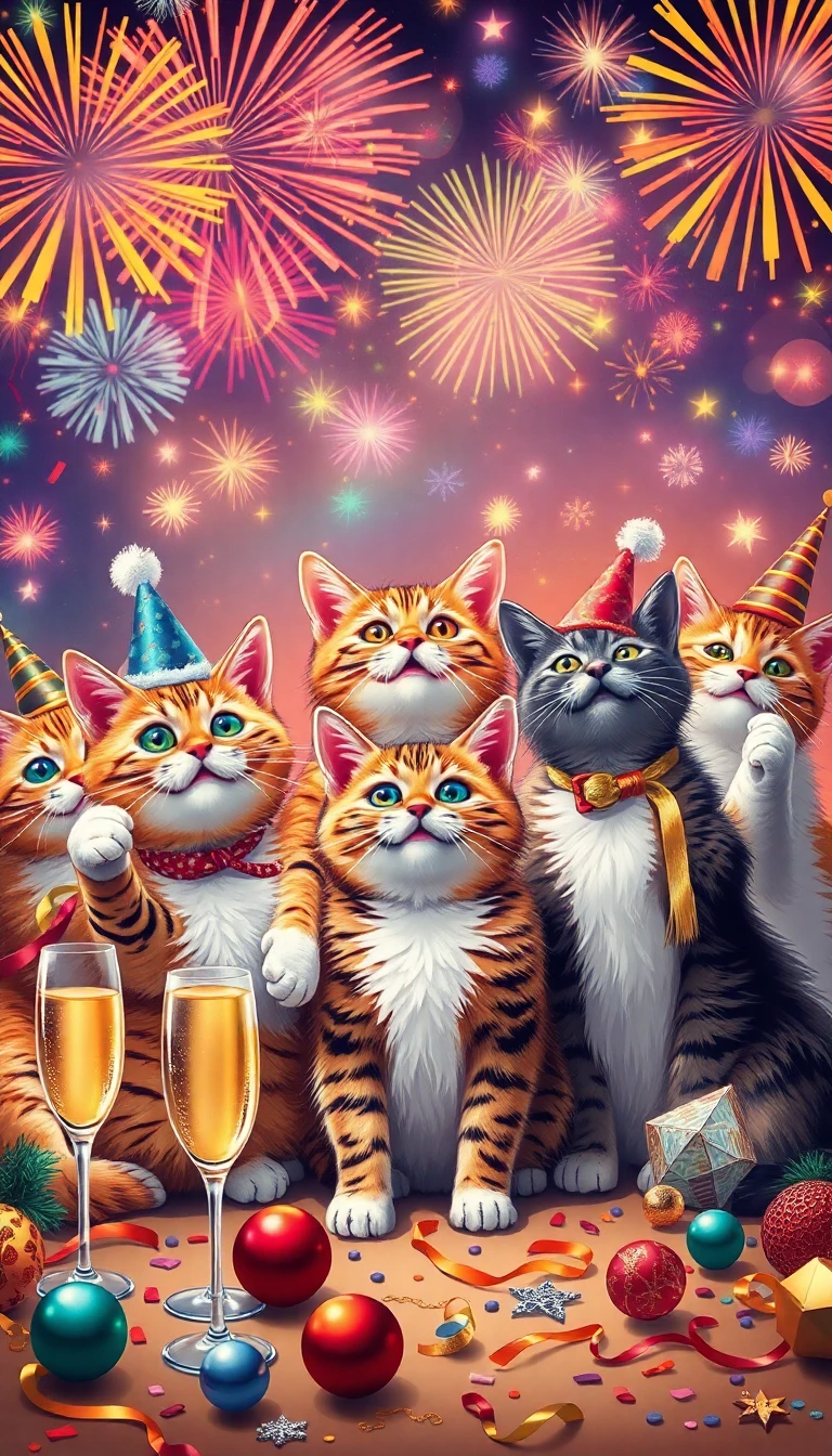 🔥 [20+] New Year Cats Wallpapers | WallpaperSafari