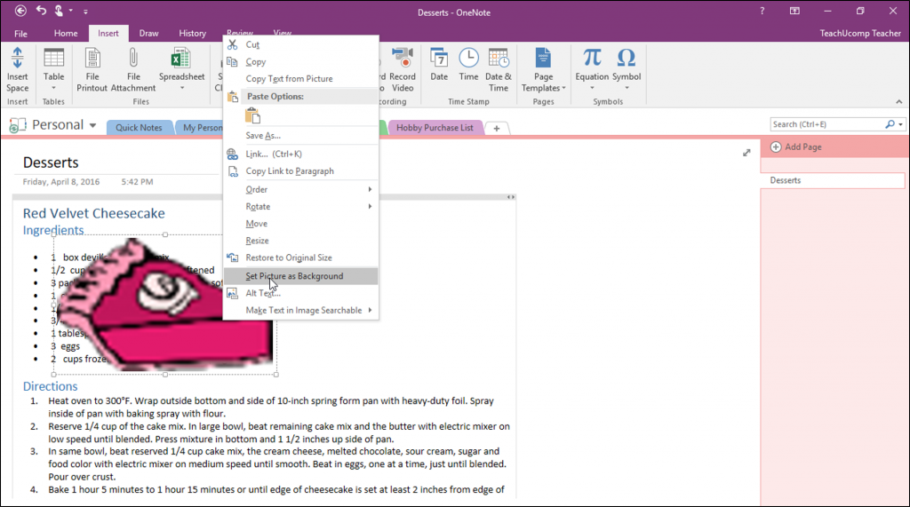 Free Download How To Set Page Color To Any Custom Color In Onenote 2016 1280x720 For Your 