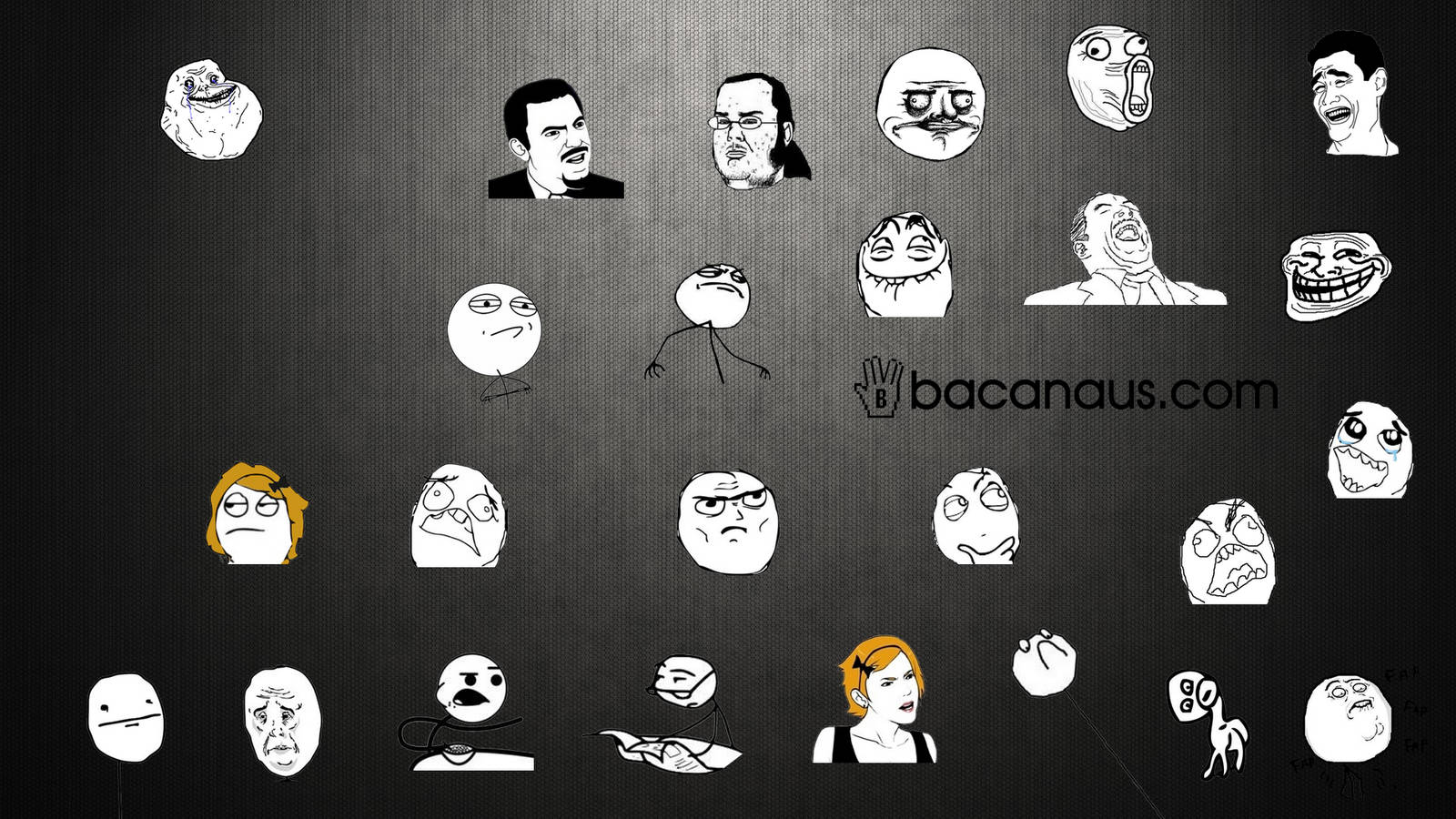 🔥 Free Download Meme Faces Collection In Gray Wallpaper by @vsmith26 ...