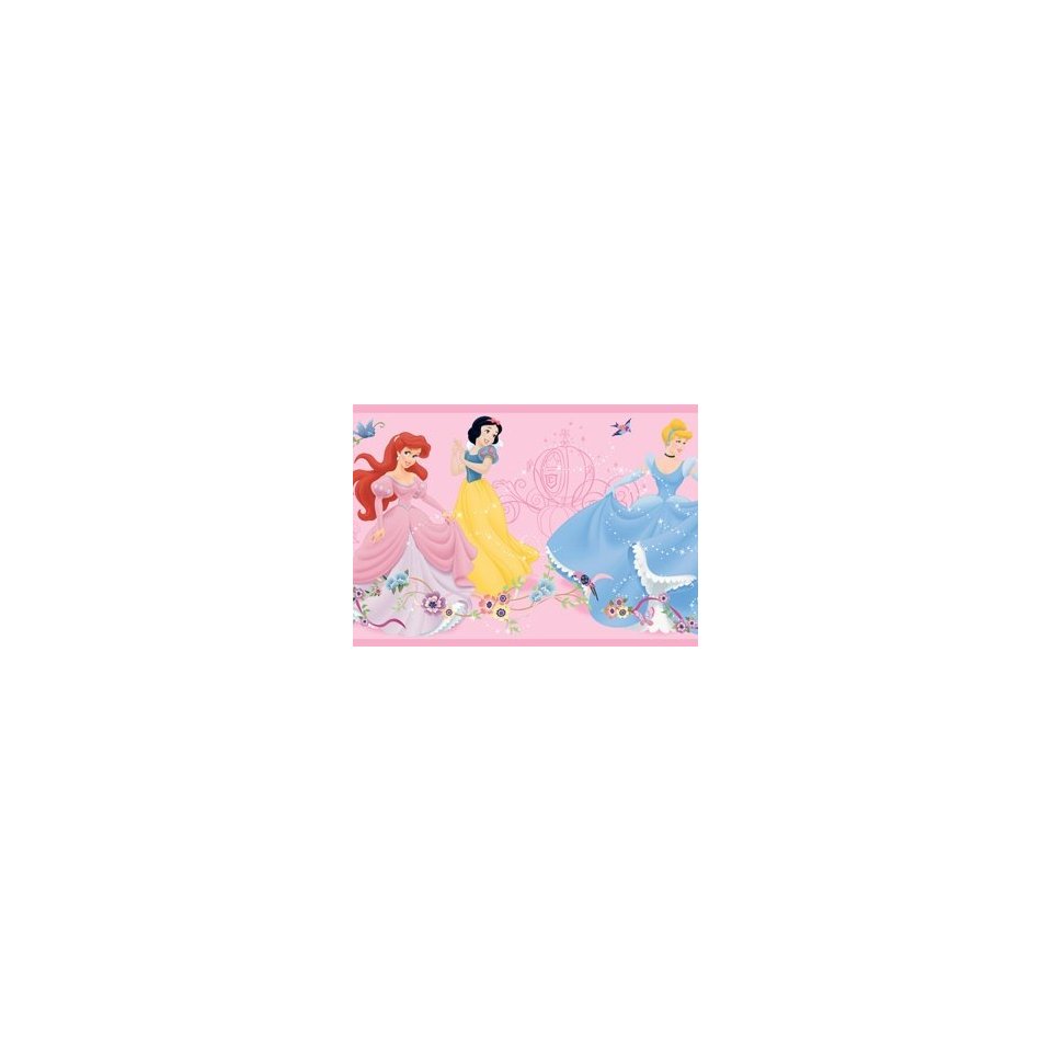 Pink Cinderella Wallpaper Border