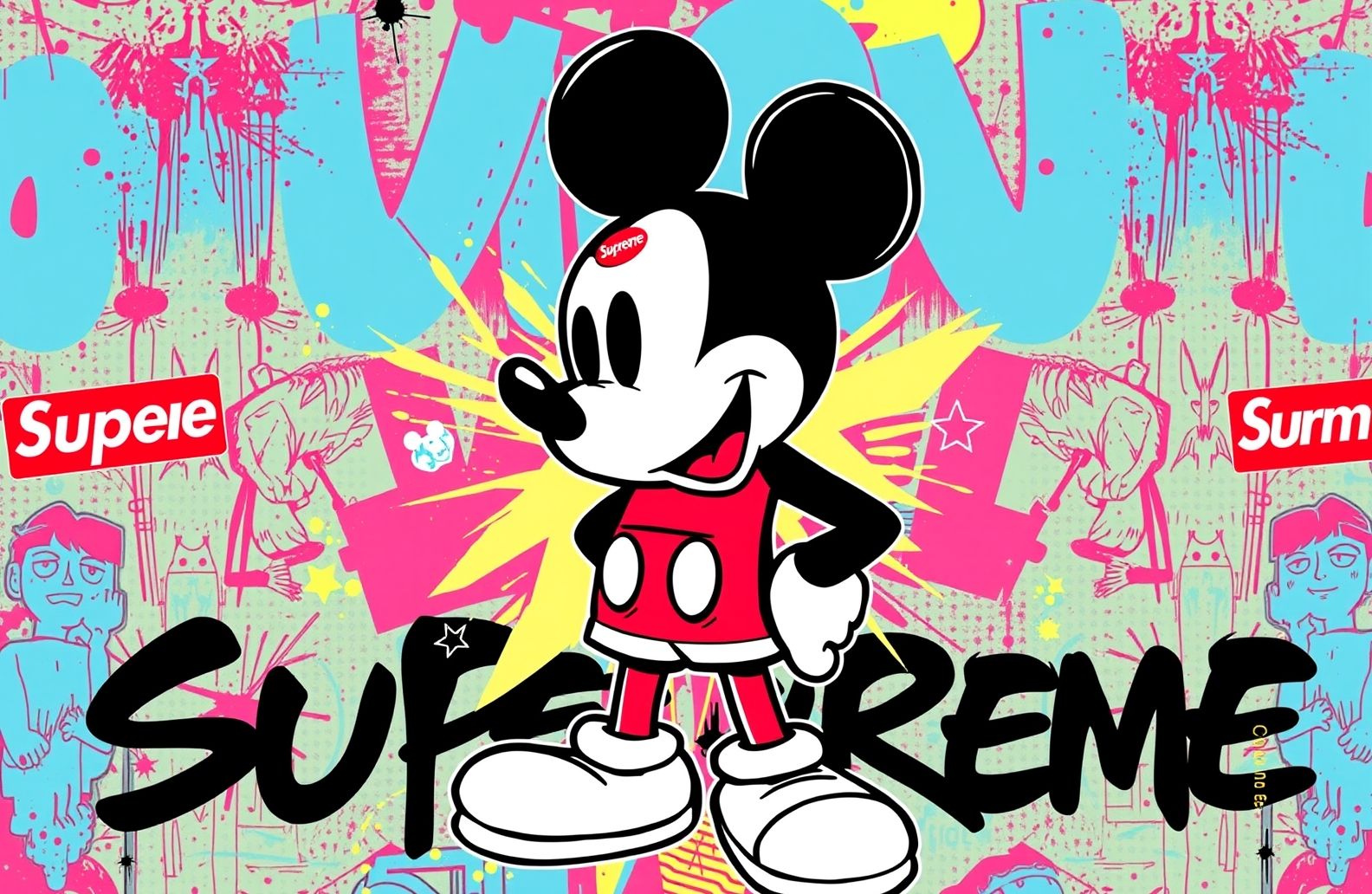 🔥 Free Download Supreme Mickey Mouse Wallpaper by @shannonperez ...