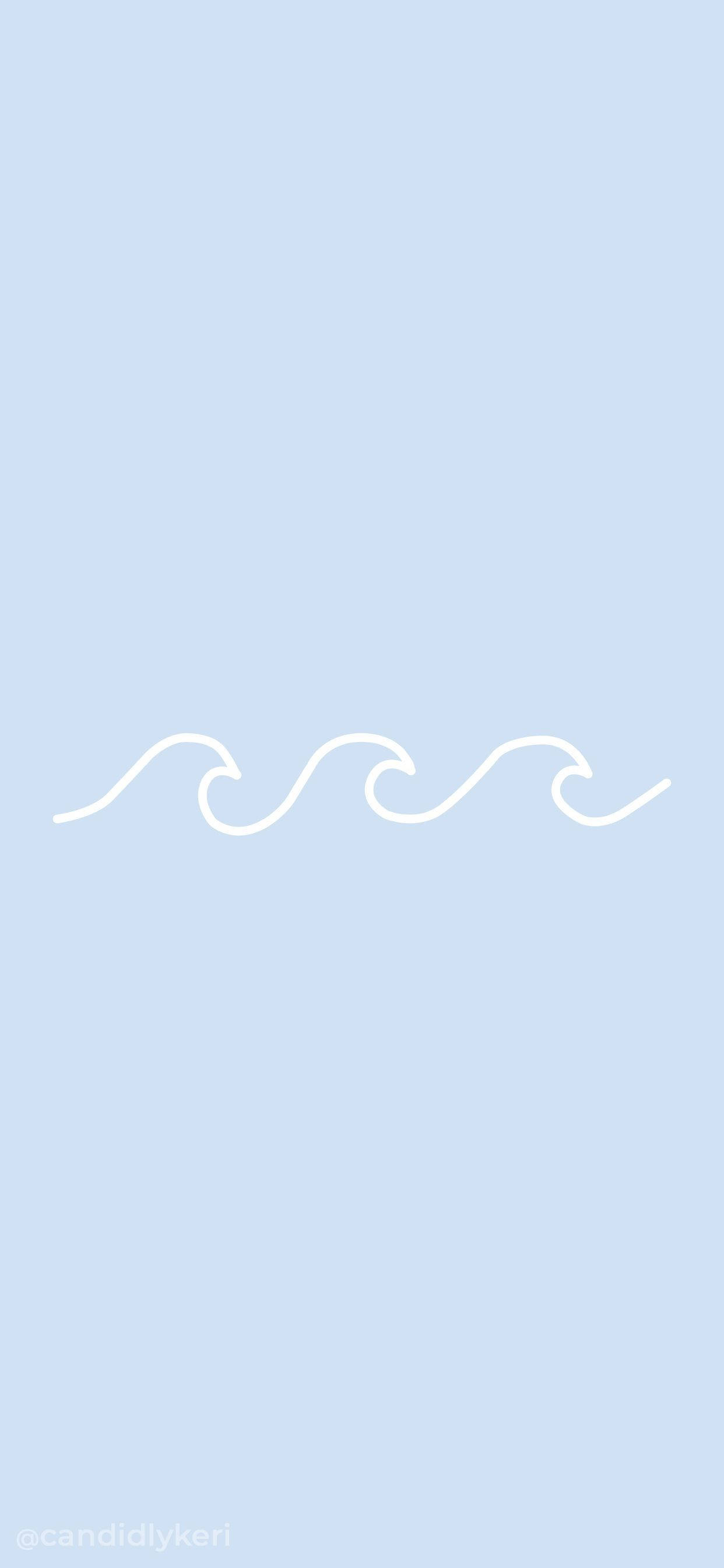 🔥 Free Download Blue Pastel Aesthetic Minimalist Waves Wallpaper by ...