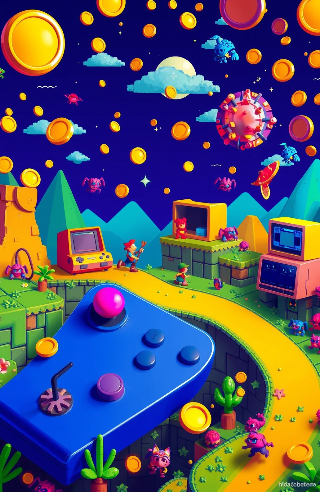 🔥 Free Download Hd Retro Gaming Wallpaper by @alozano64 | WallpaperSafari