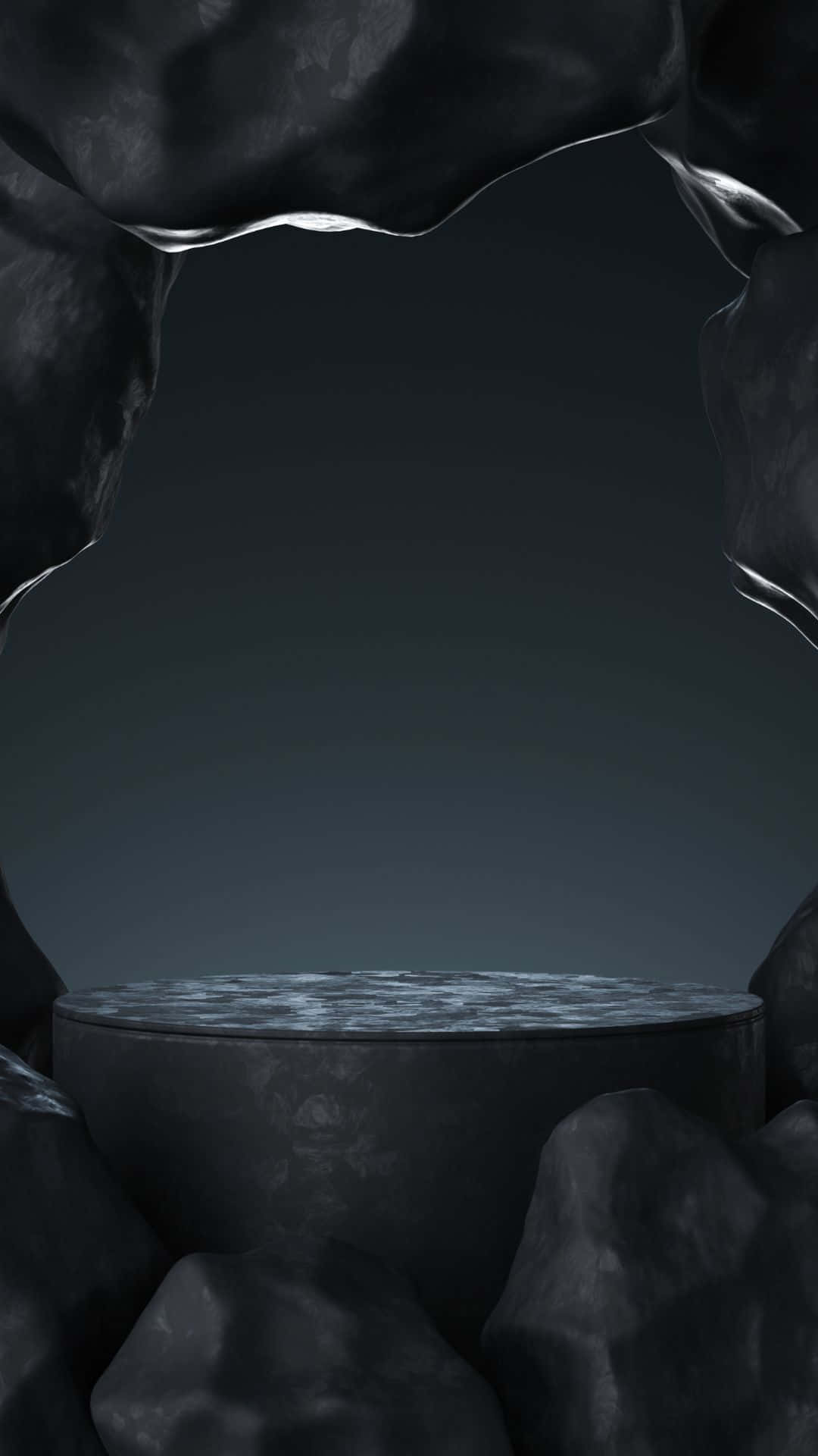 🔥 Free Download Aesthetic Round Platform Design Black Background ...