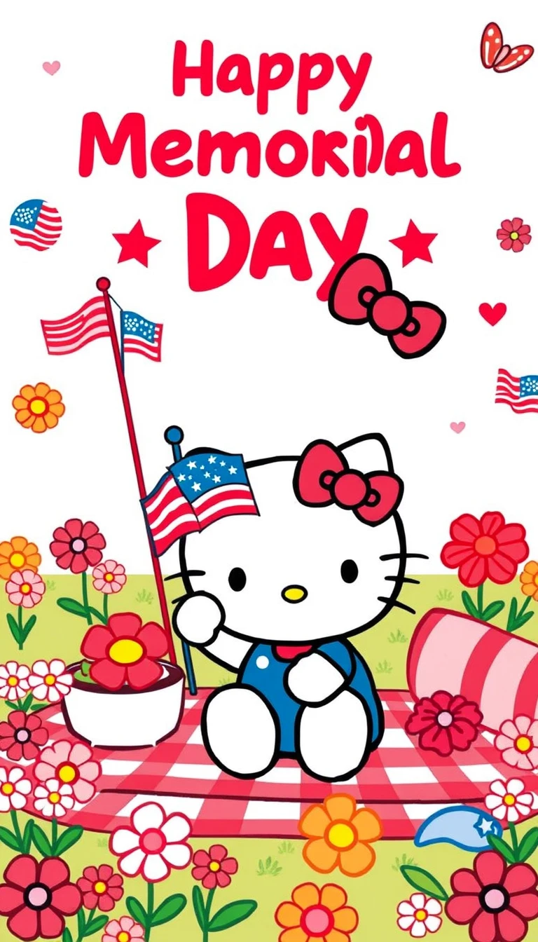 🔥 Free Download Hello Kitty Memorial Day Wallpaper by @selenab50 ...