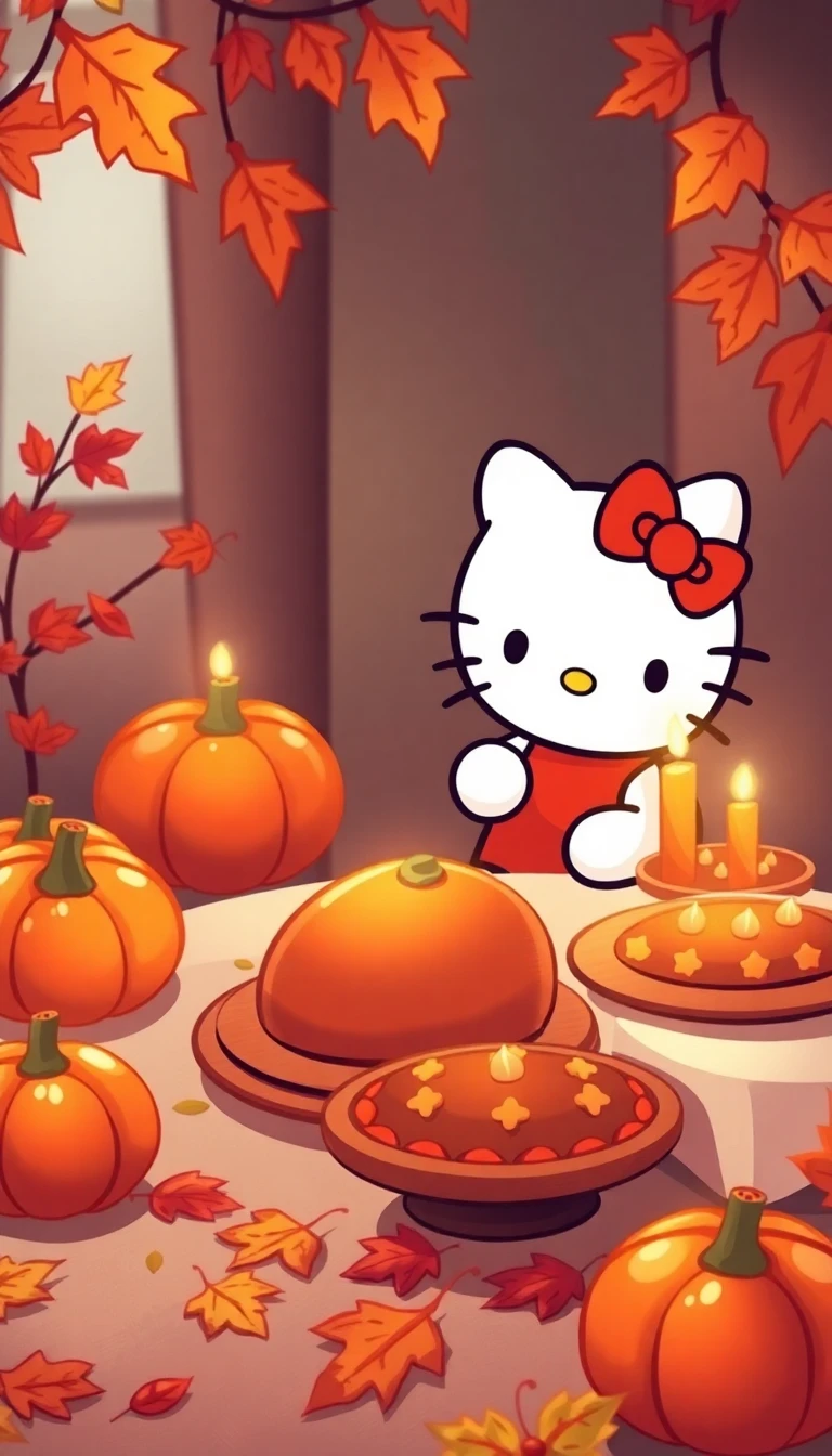 🔥 Free Download Hello Kitty Thanksgiving Wallpaper by @bobbyr ...