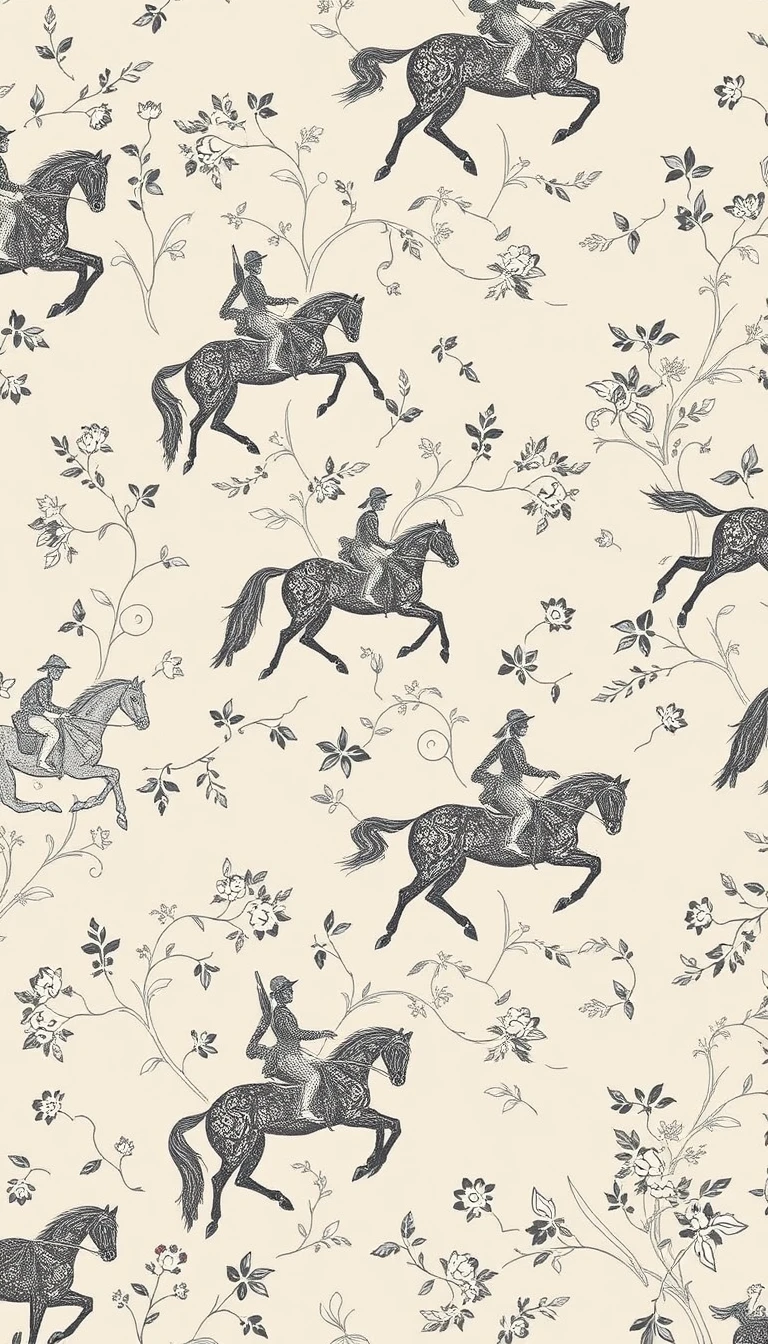 🔥 [50+] Equestrian Toile Wallpapers | WallpaperSafari