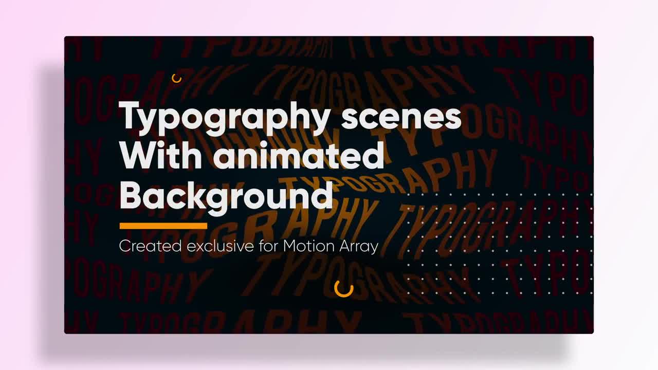 🔥 Free Download Typo Scenes With Animated Typography Background After ...