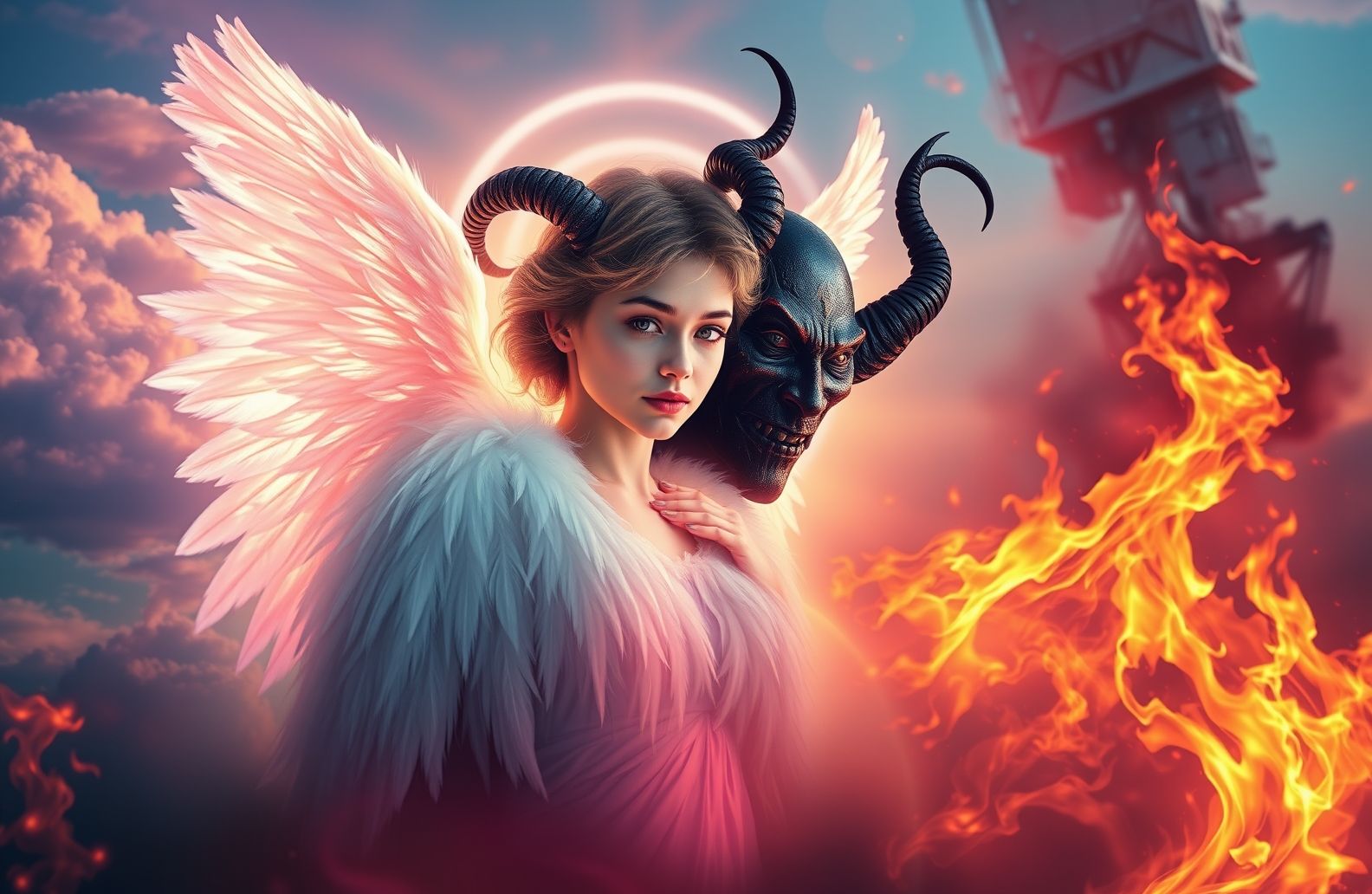 🔥 Free Download Angel And Devil Wallpaper by @bjackson27 | WallpaperSafari