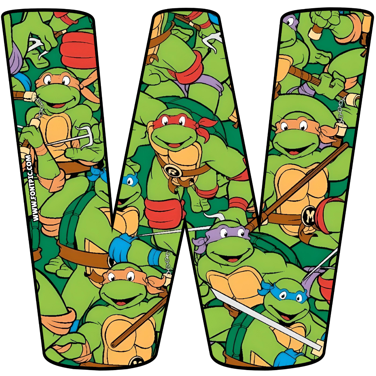 🔥 Free Download The Ninja Turtles Letter W Wallpaper by @jacksonh23 ...