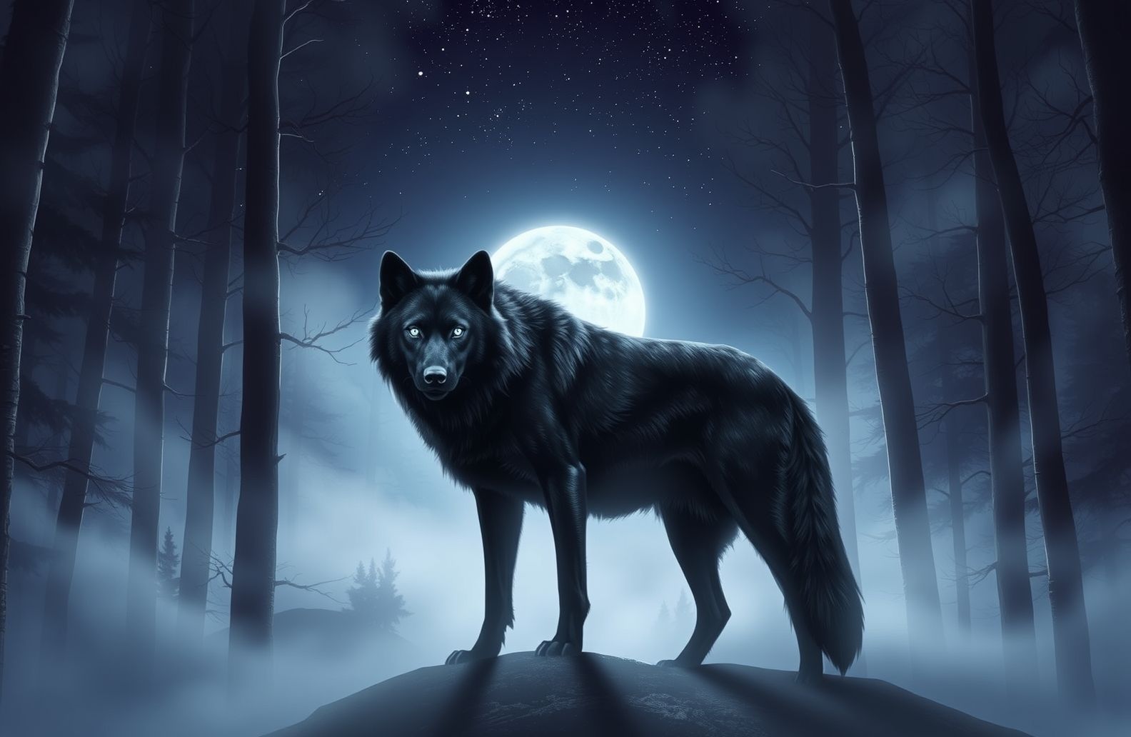 Cool Pictures Of Black Wolves